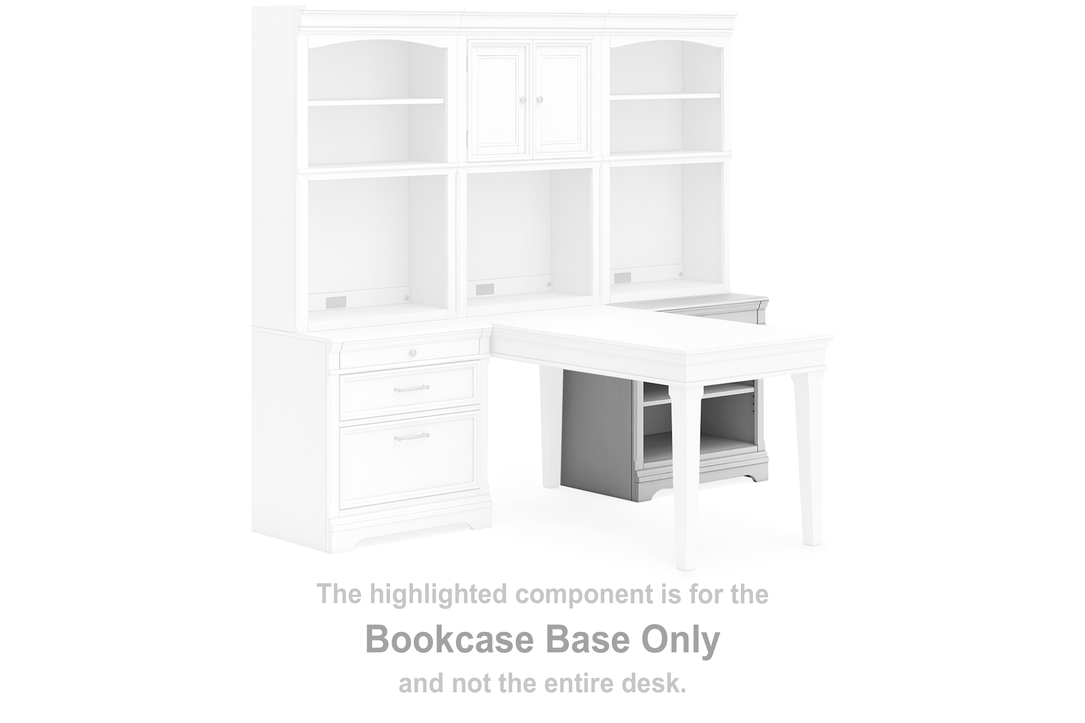 Signature Design by Ashley Home Office Kanwyn Bookcase Base H777-41B ...