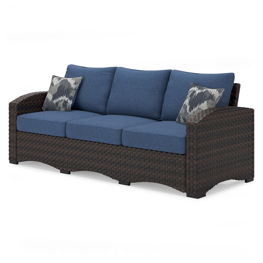 Signature Design by Ashley Outdoor Furniture Windglow Outdoor Sofa with ...