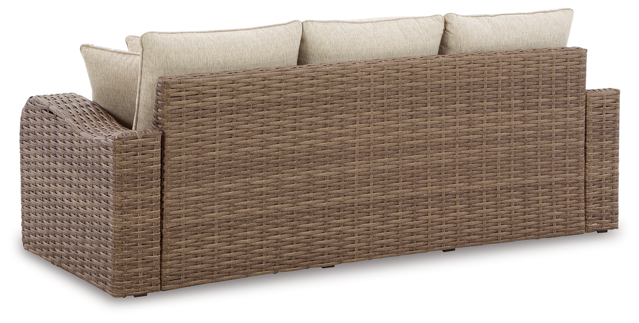 Signature Design by Ashley Outdoor Furniture Sandy Bloom Outdoor Sofa ...