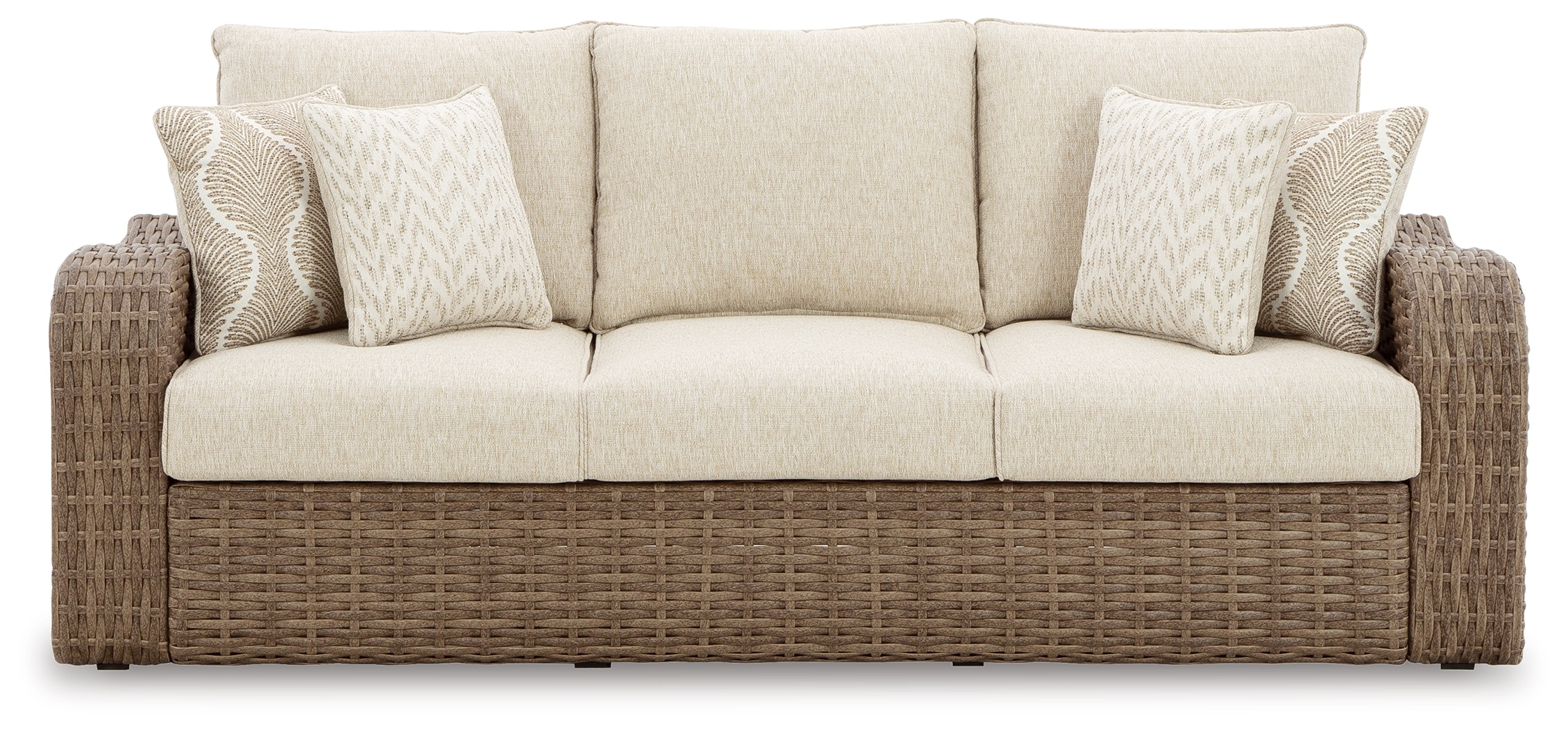 Signature Design by Ashley Outdoor Furniture Sandy Bloom Outdoor Sofa ...
