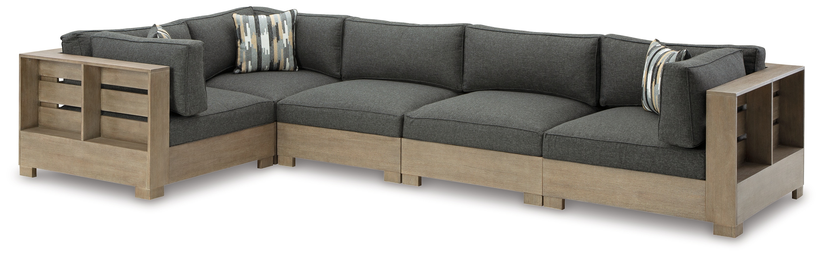 Signature Design by Ashley Outdoor Furniture Citrine Park 5 Piece Outdoor Sectional P660P6
