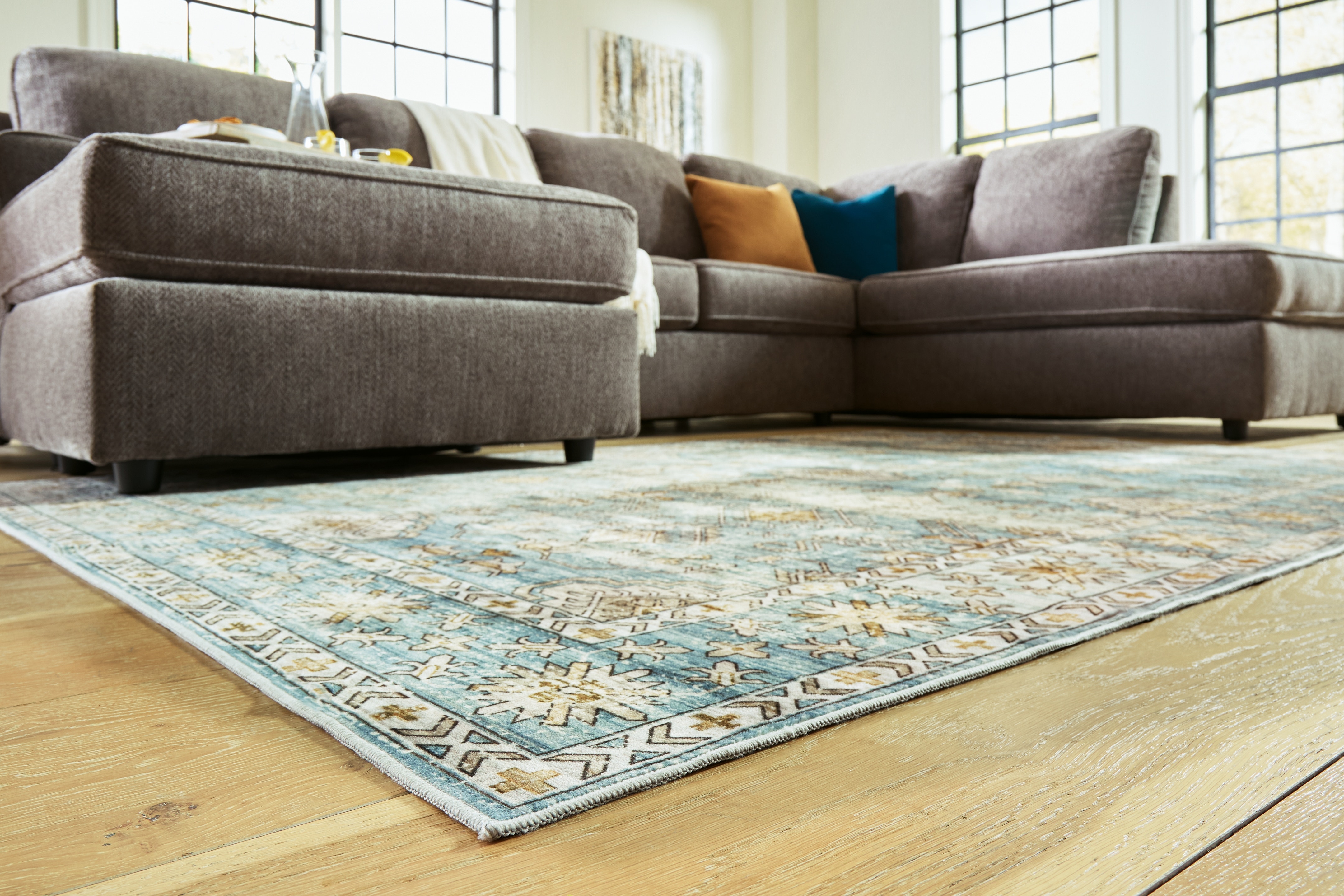 Signature Design by Ashley Area Rugs Harwins 5'1" x 7' Washable Rug ...