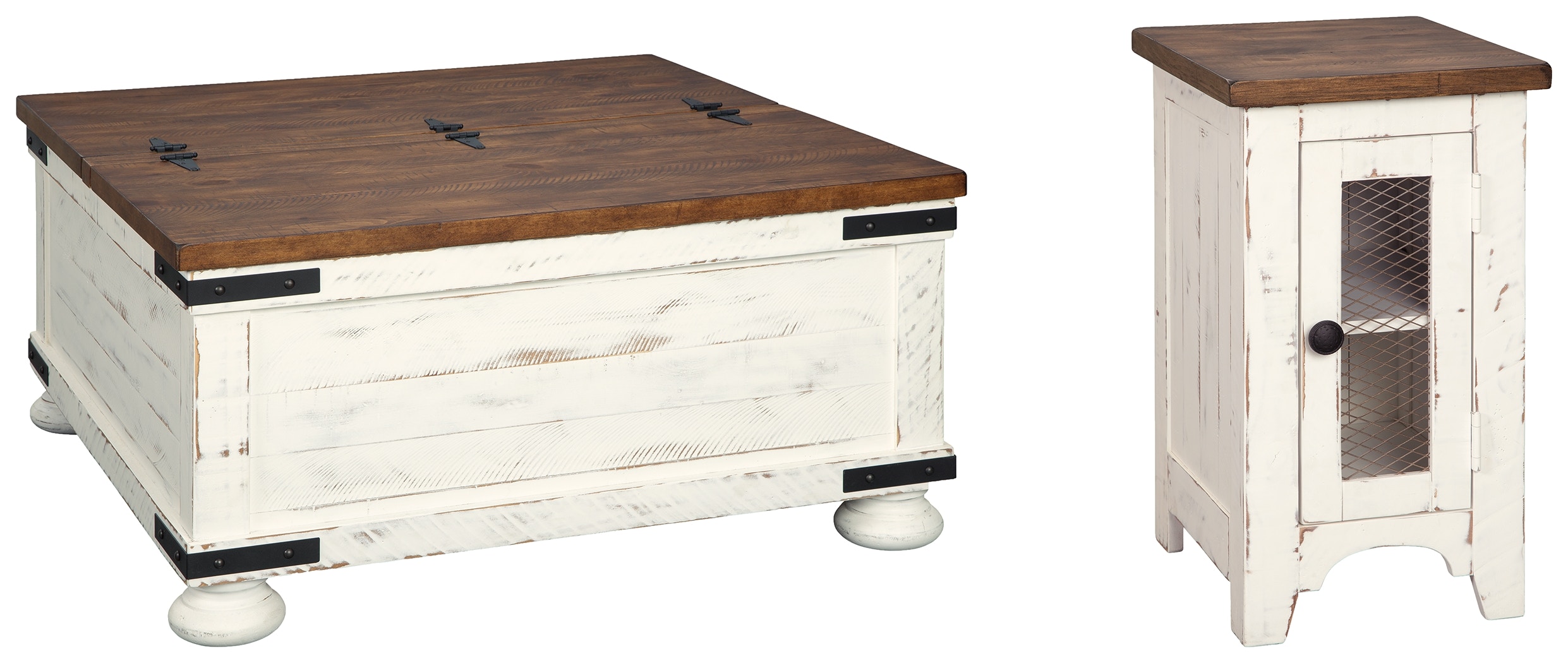 Signature Design by Ashley Living Room Wystfield Coffee Table and Chairside End Table Skaff