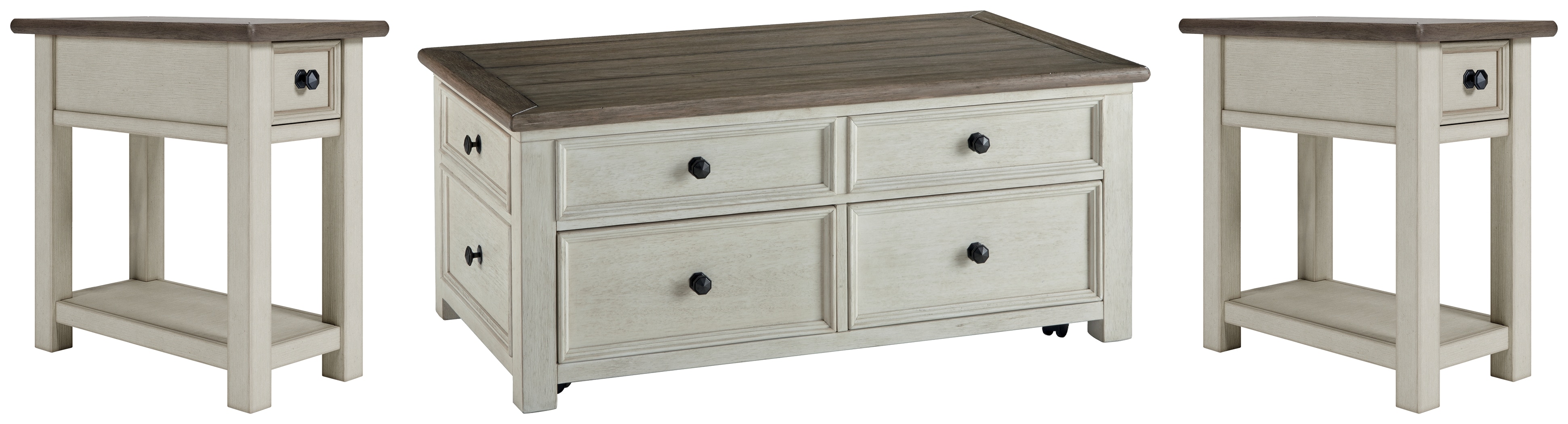 Ashley Bolanburg Bolanburg 10 Piece Rectangular Dining Set D647-25-01-4 ...