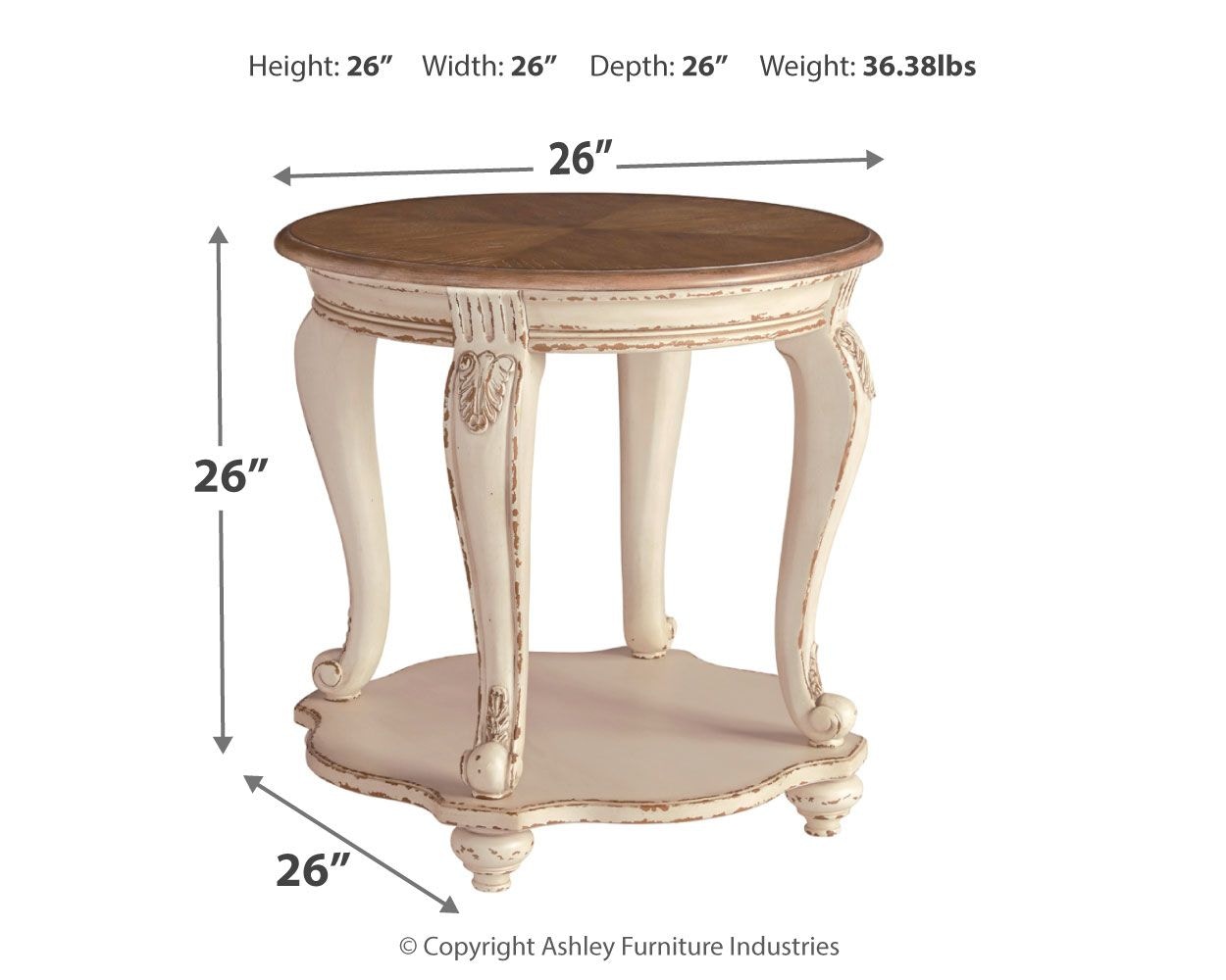 Signature Design by Ashley Living Room Realyn End Table T743-6 ...