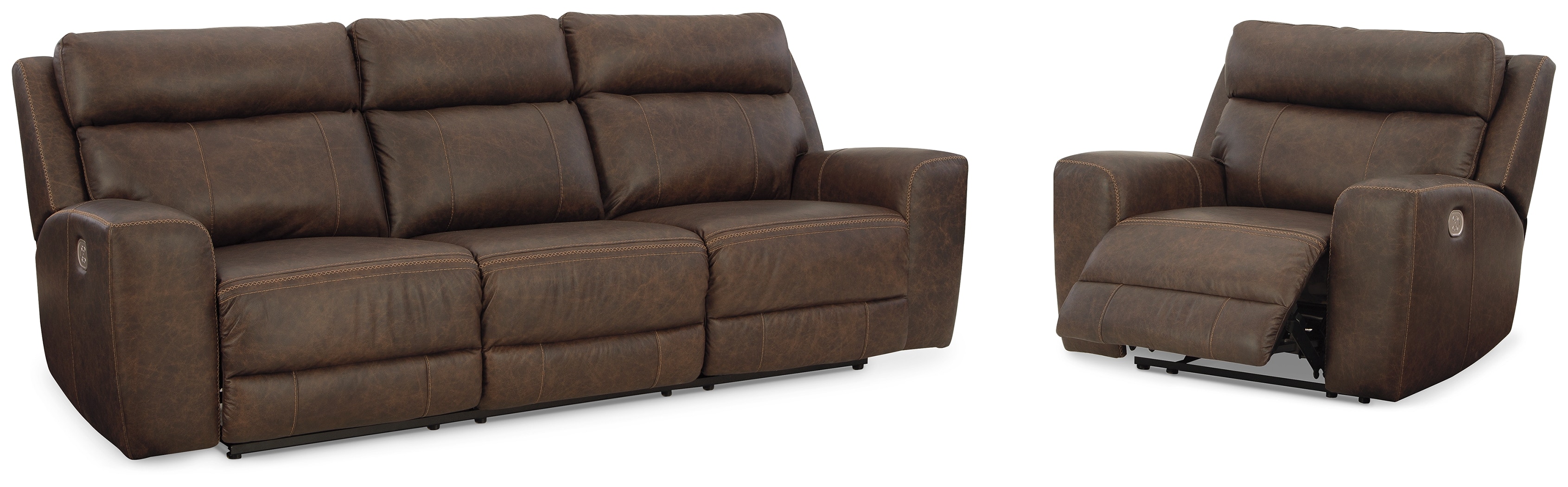 Ashley Roman Roman Power Reclining Sofa and Recliner U25401U2 ...