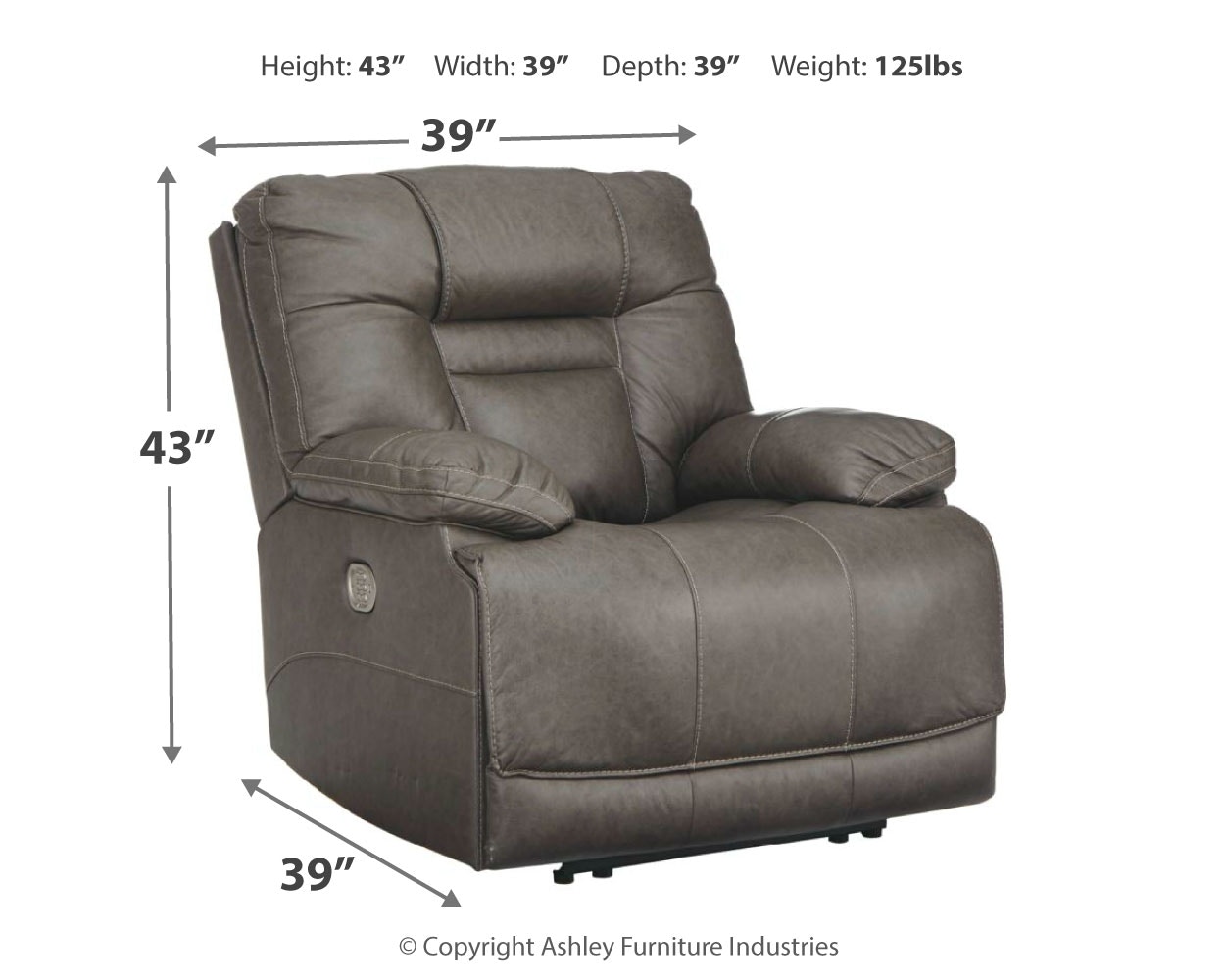 Signature Design by Ashley Living Room Wurstrow Power Recliner U5460213 Furniture Market