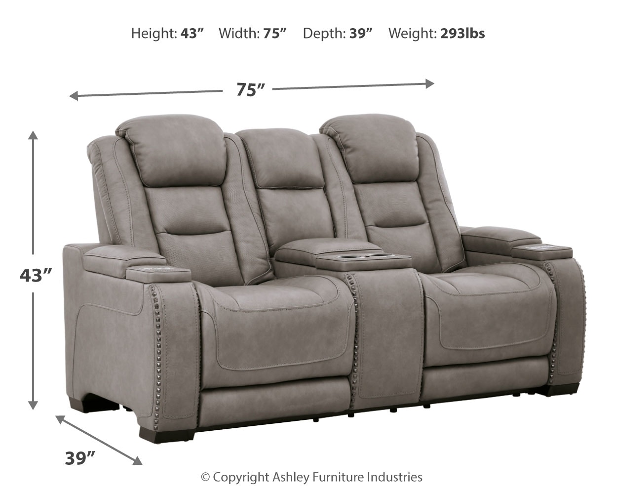 Erik double glider reclining loveseat store