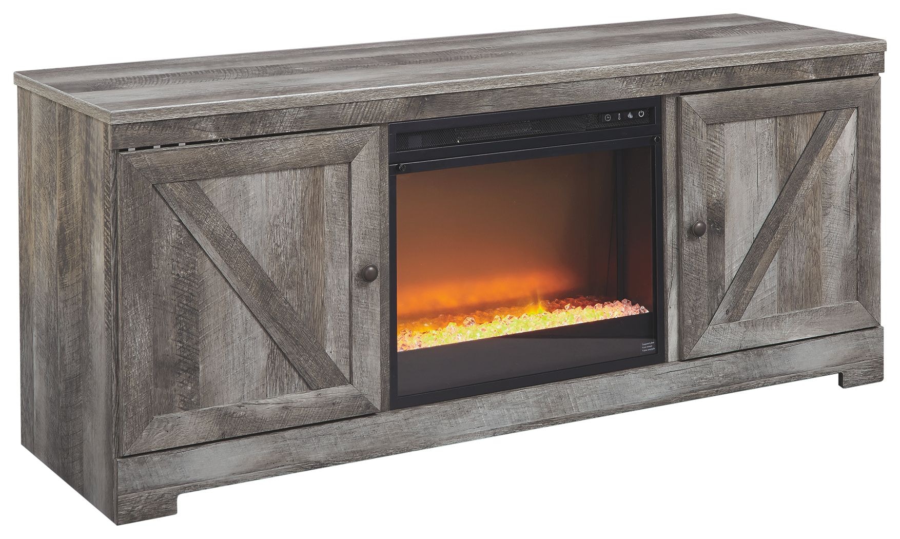 Signature Design by Ashley Home Entertainment Wynnlow 63 TV Stand with Electric Fireplace W440W4