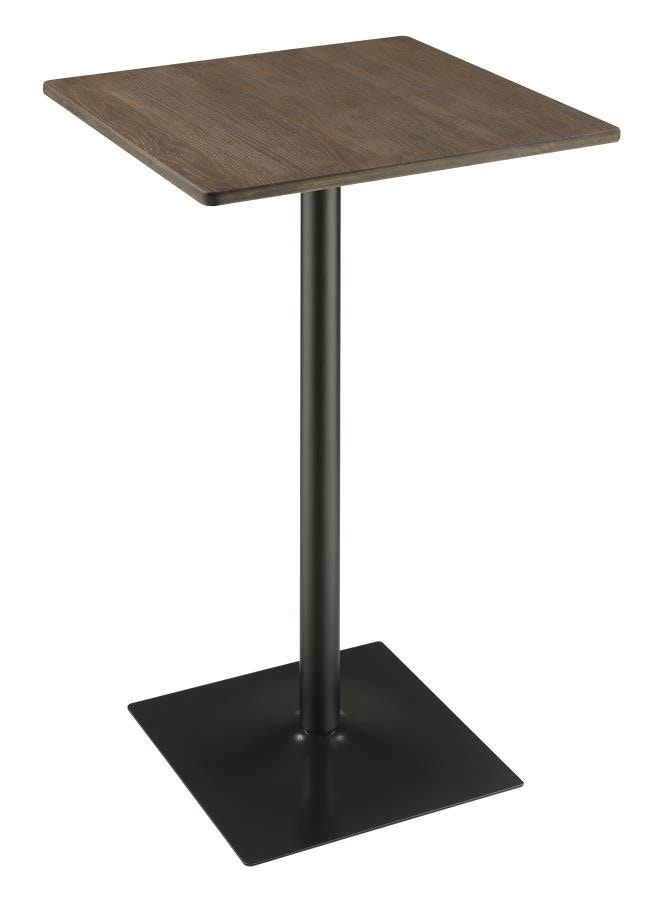 Cavalier Square 24 inch Pub Height Bistro Bar Table Dark Elm
