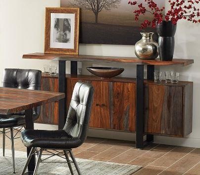 Coaster Casual Dining Ditman 4-door Solid Wood Sideboard Buffet Grey ...