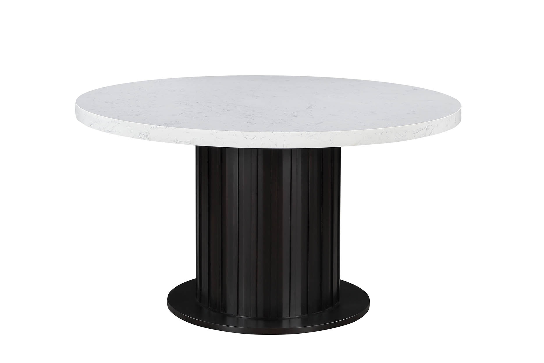 Mabry espresso round dining table store