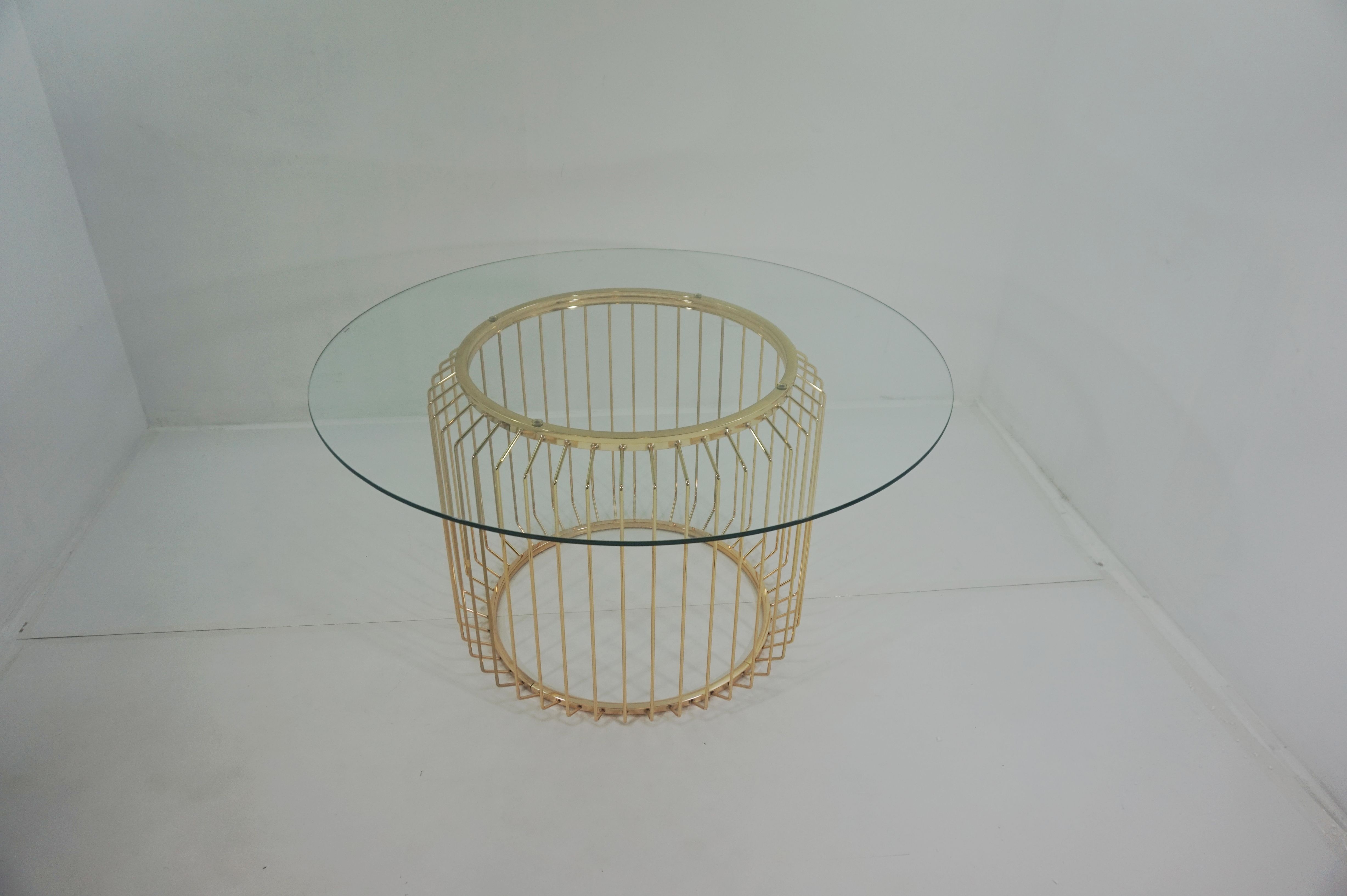 Coaster Casual Dining Veena Round Metal Dining Table Base Chrome 193430 ...