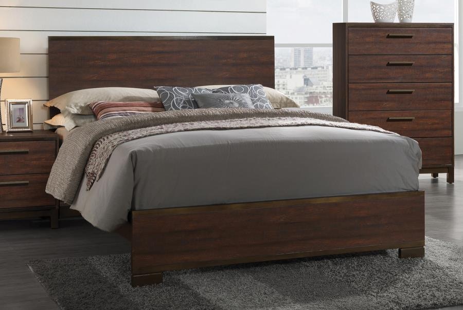 Keeso eastern king bed rustic pine store