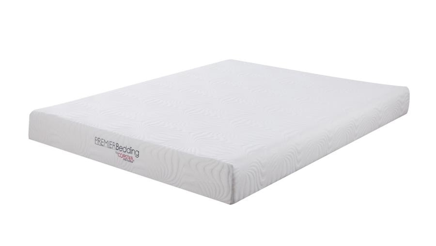 Keegan 8 Queen Memory Foam Mattress White