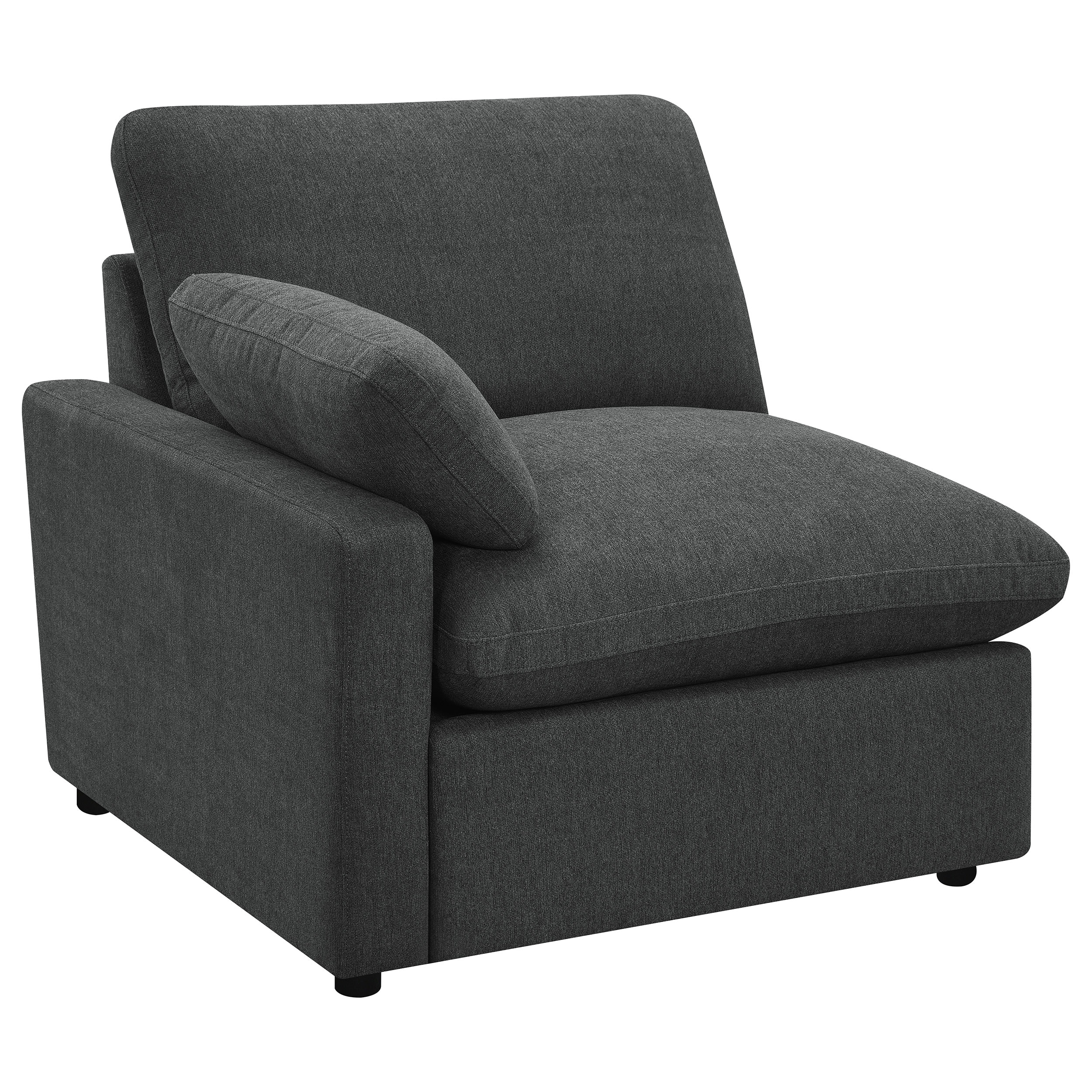 Coaster Living Room Collins Modular Left Arm Facing Power Recliner Dark ...