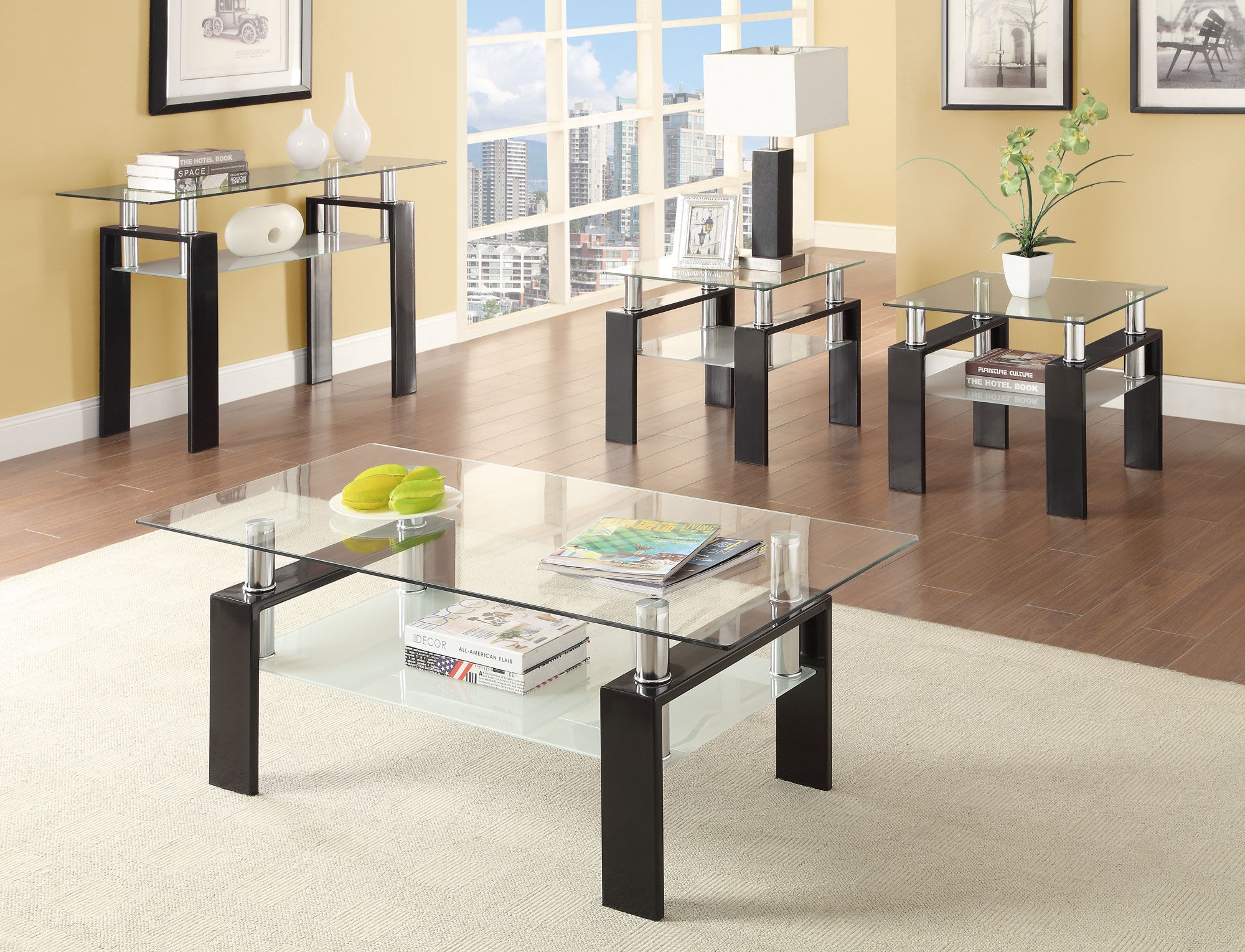 Square glass top end table store