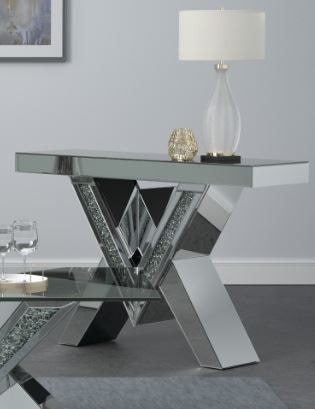 Coaster mirrored console table store