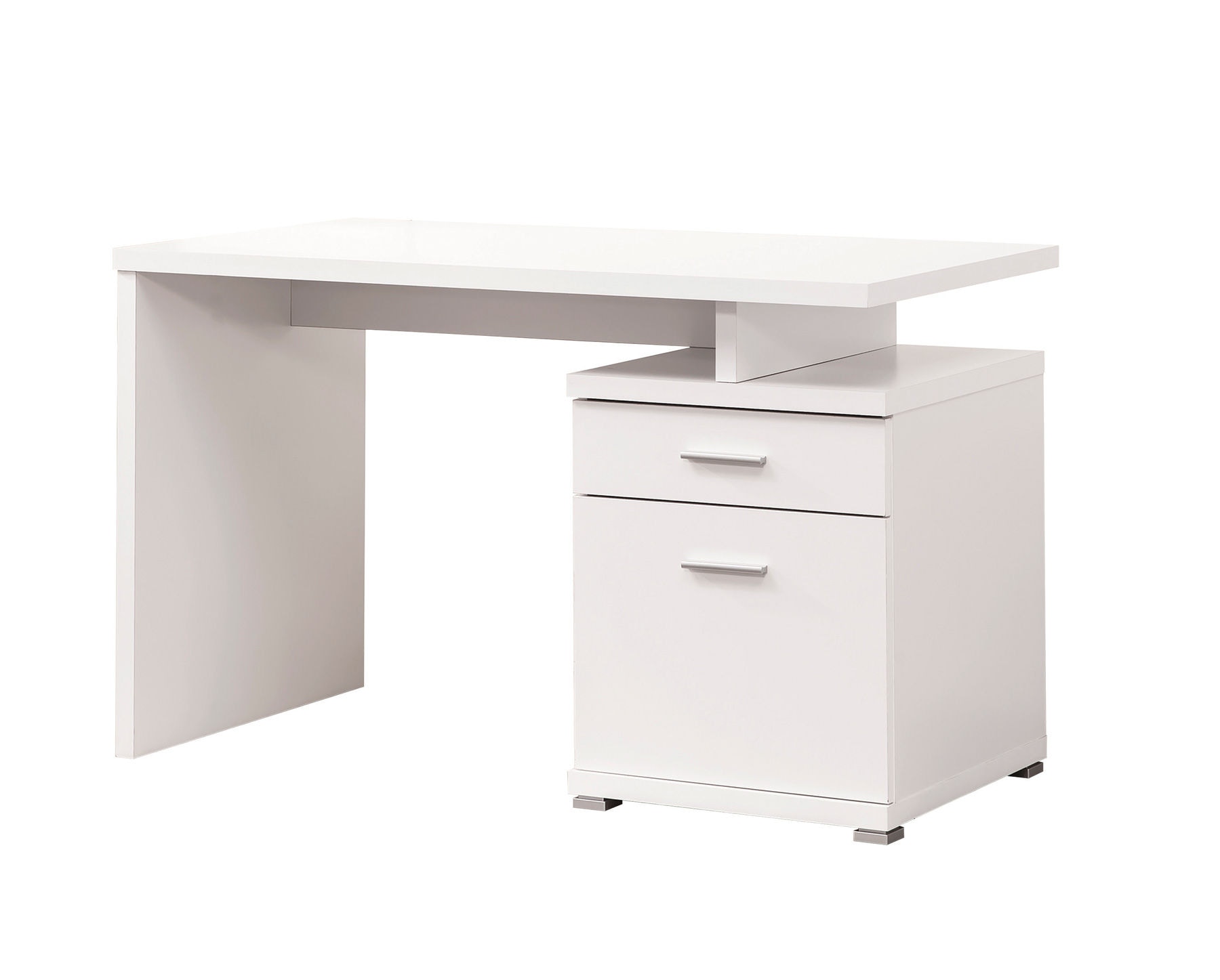 Irving 47 inch 2 drawer Office Computer Desk White