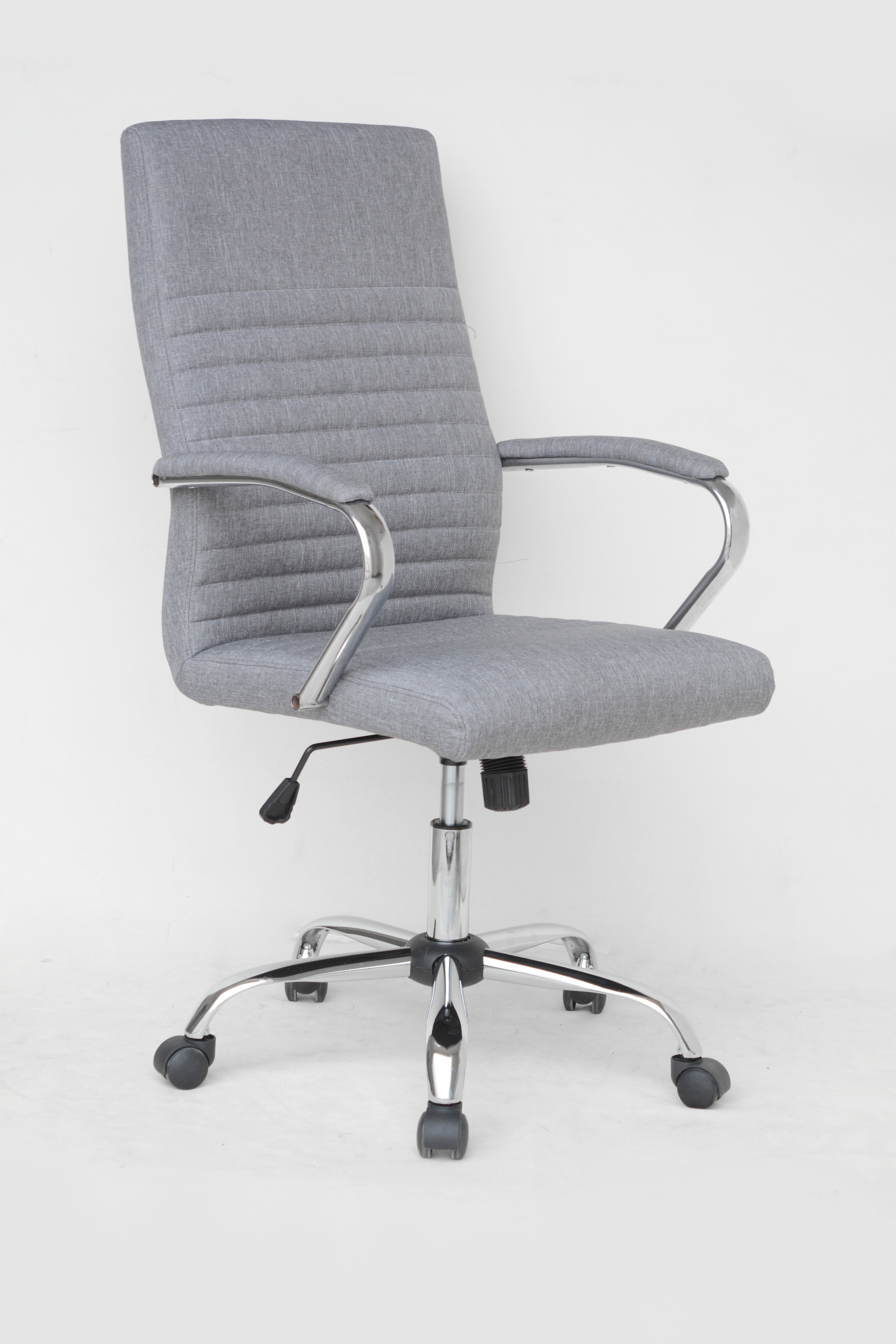 Grey upholstered desk chair store