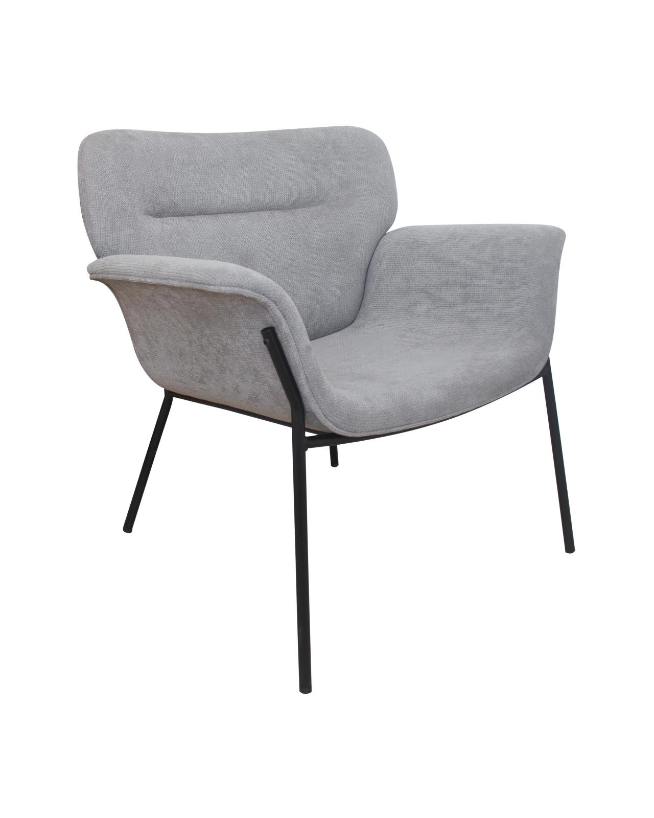 Coaster Living Room Davina Upholstered Flared Arm Accent Chair Ash Grey 905614 Haynes Brothers