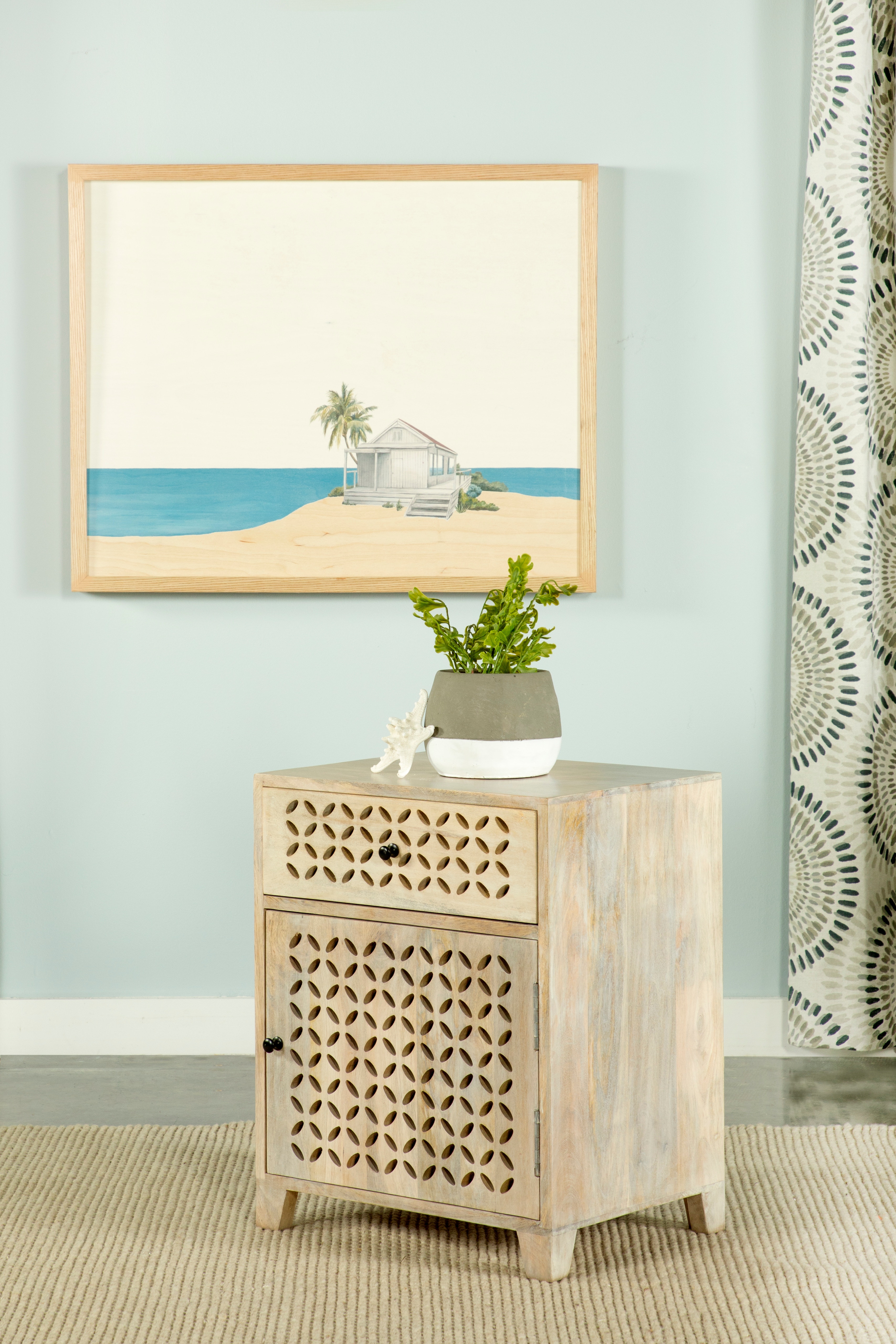 White washed accent cabinet store