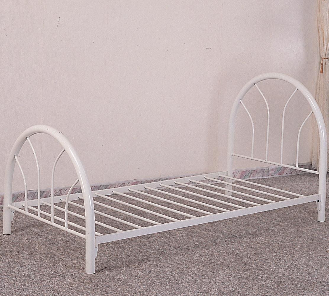 Coaster Bedroom Marjorie Metal Twin Open Frame Bed White 2389W Furniture Market Austin TX