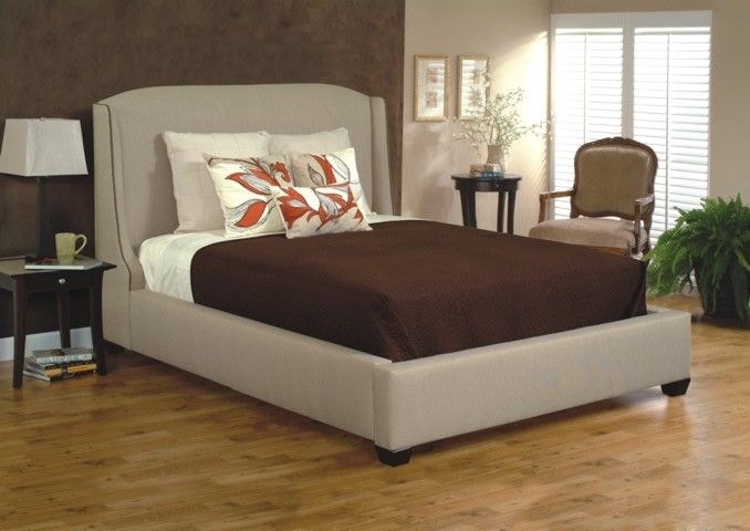 HB Designs BED2115K Bedroom King Size Wing Bed
