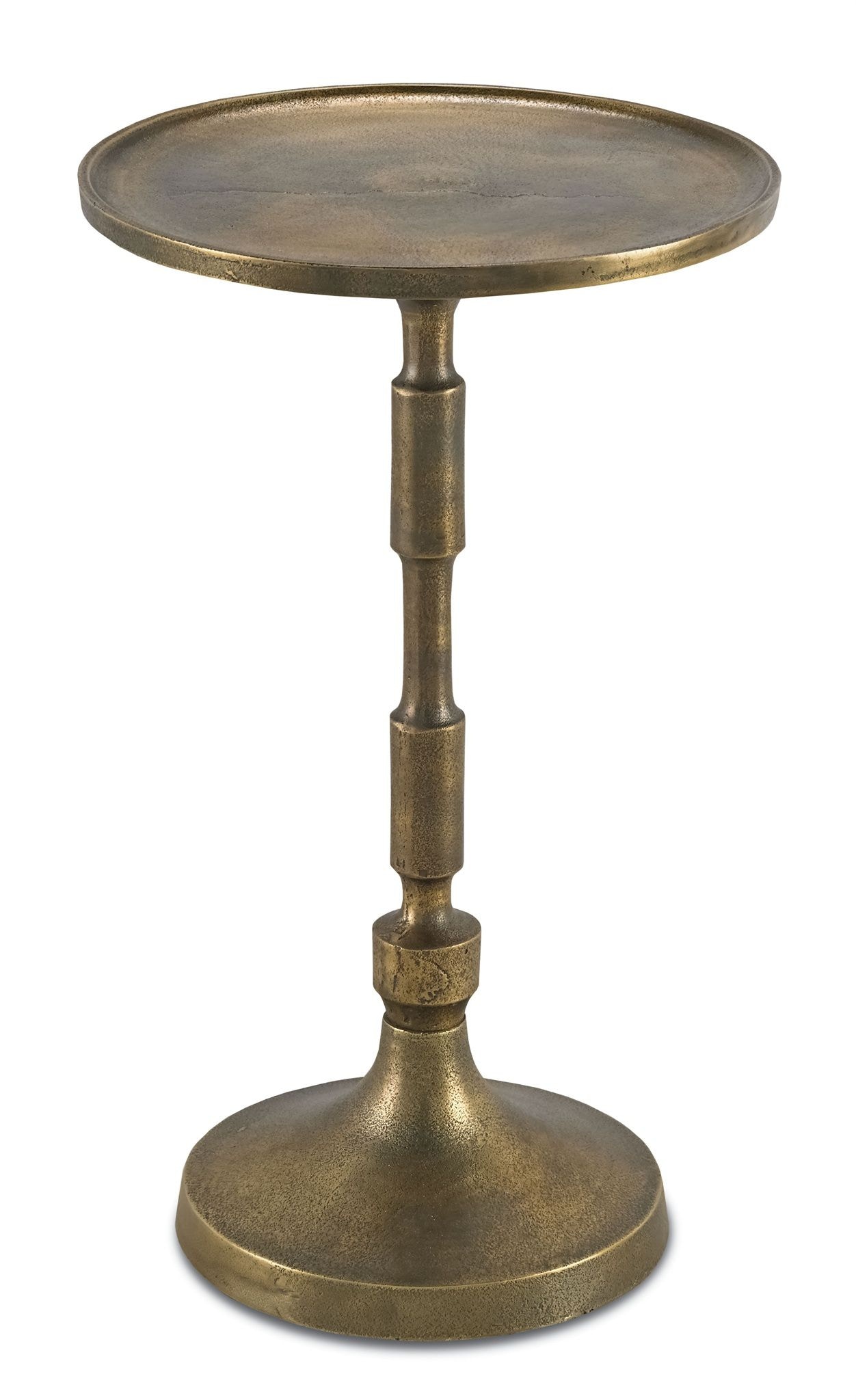 Currey and Company Living Room Accent Tables Pascal Brass Accent Table 4189 | Toms Price Home