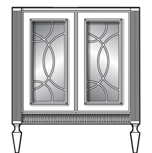 Infinity 2 Door Vanity - 32 Inches HBKB03174430