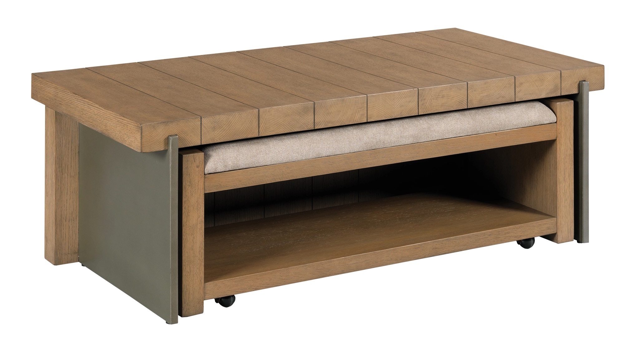 Hammary Living Room Spence Coffee Table And Bench 090-1207 - Lenoir ...