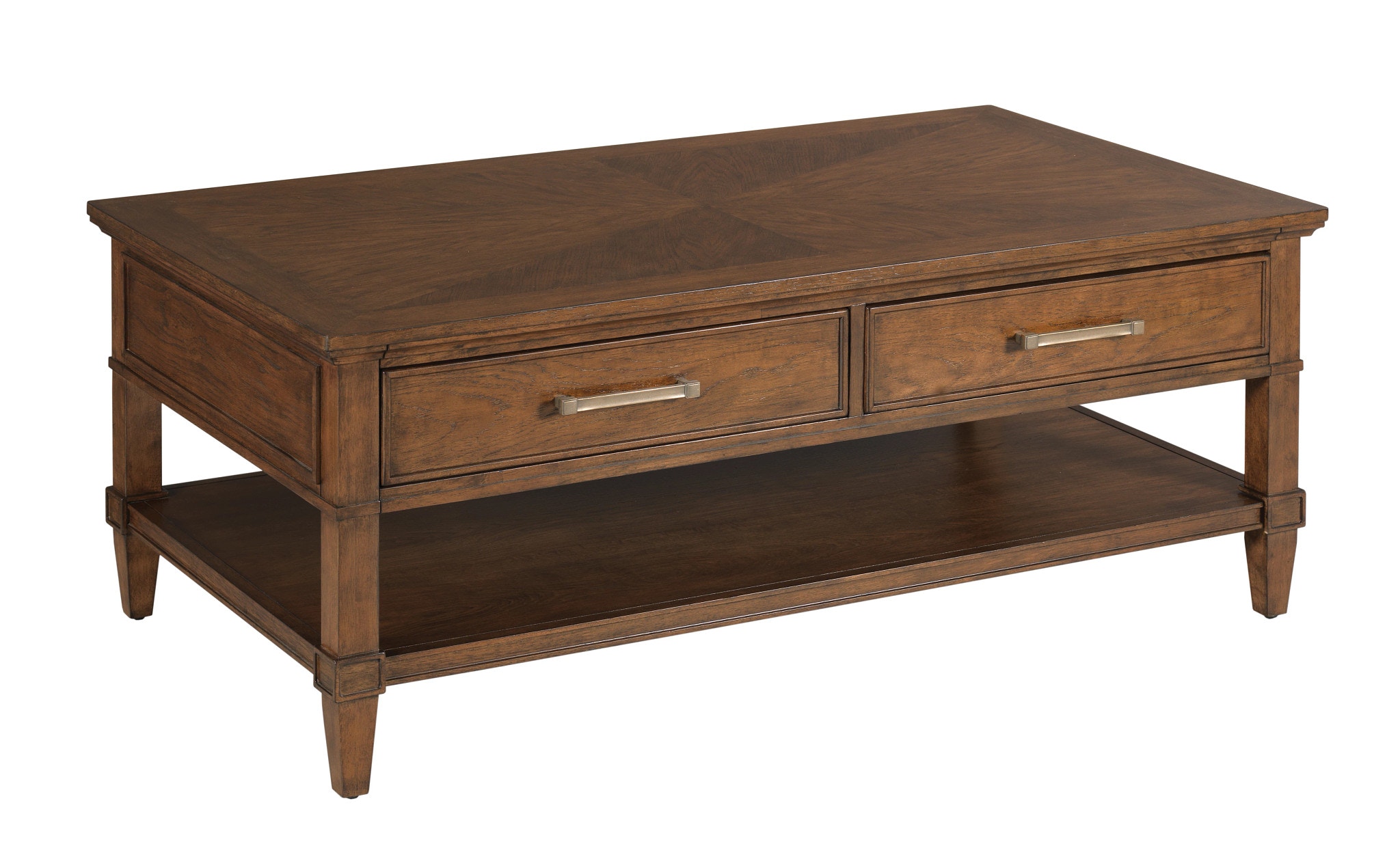 Stacy Furniture | Living Room | Hammary | Rectangular Drawer Coffee Table With Casters | 478-910