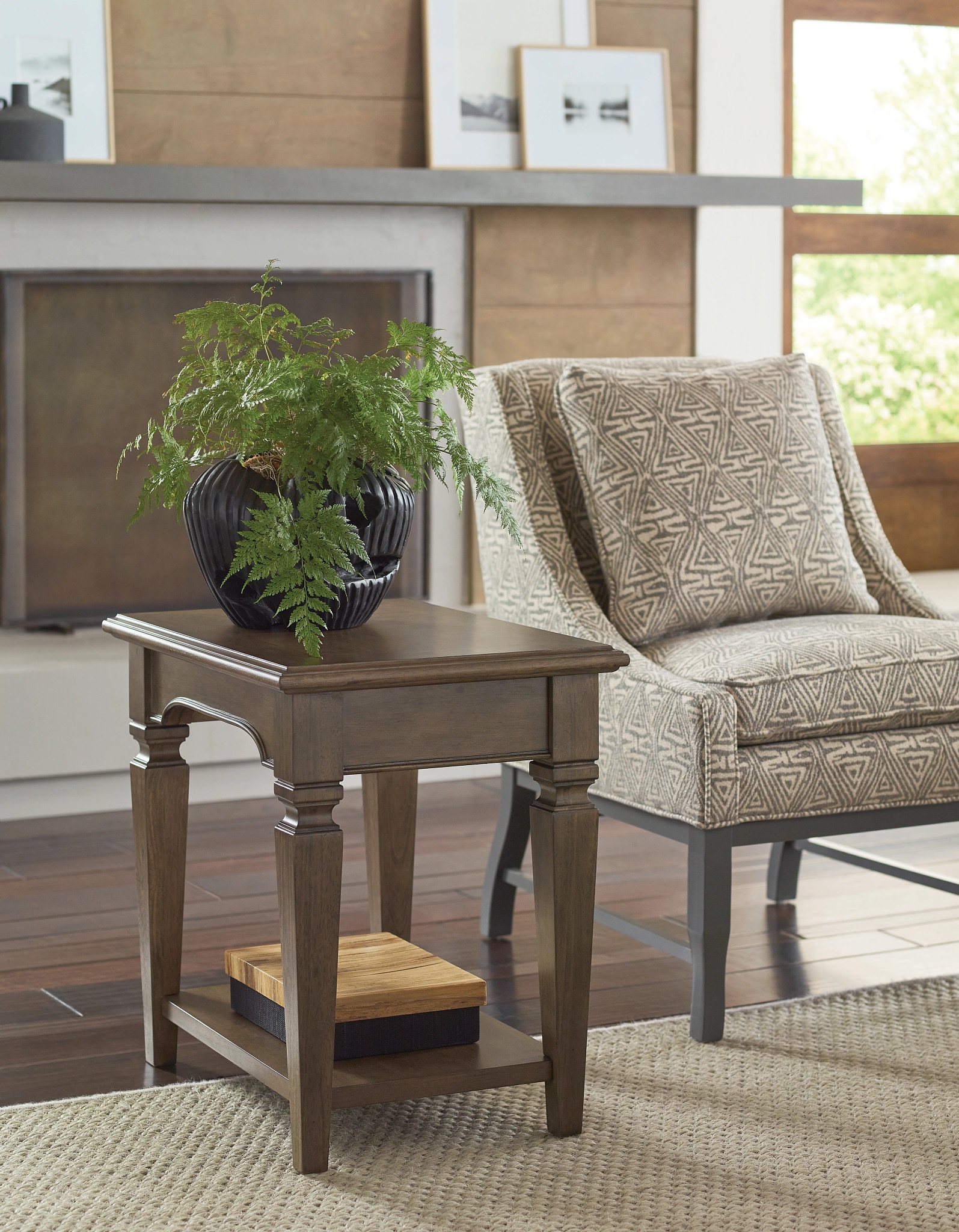Hammary Living Room Rectangular Chairside Table 373-917 - Lenoir Empire ...