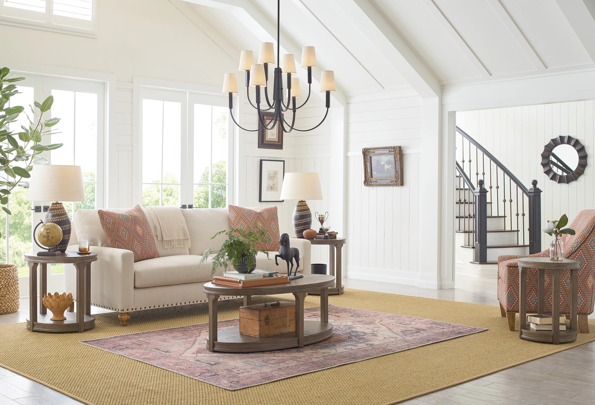 Hammary Living Room Round Chairside Table 371-918 - Carol House ...