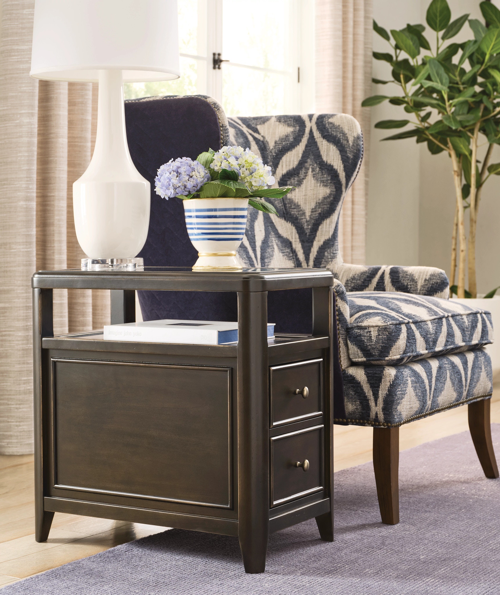 Hammary Living Room Chairside Table 473-917 - Kemper Home Furnishings ...