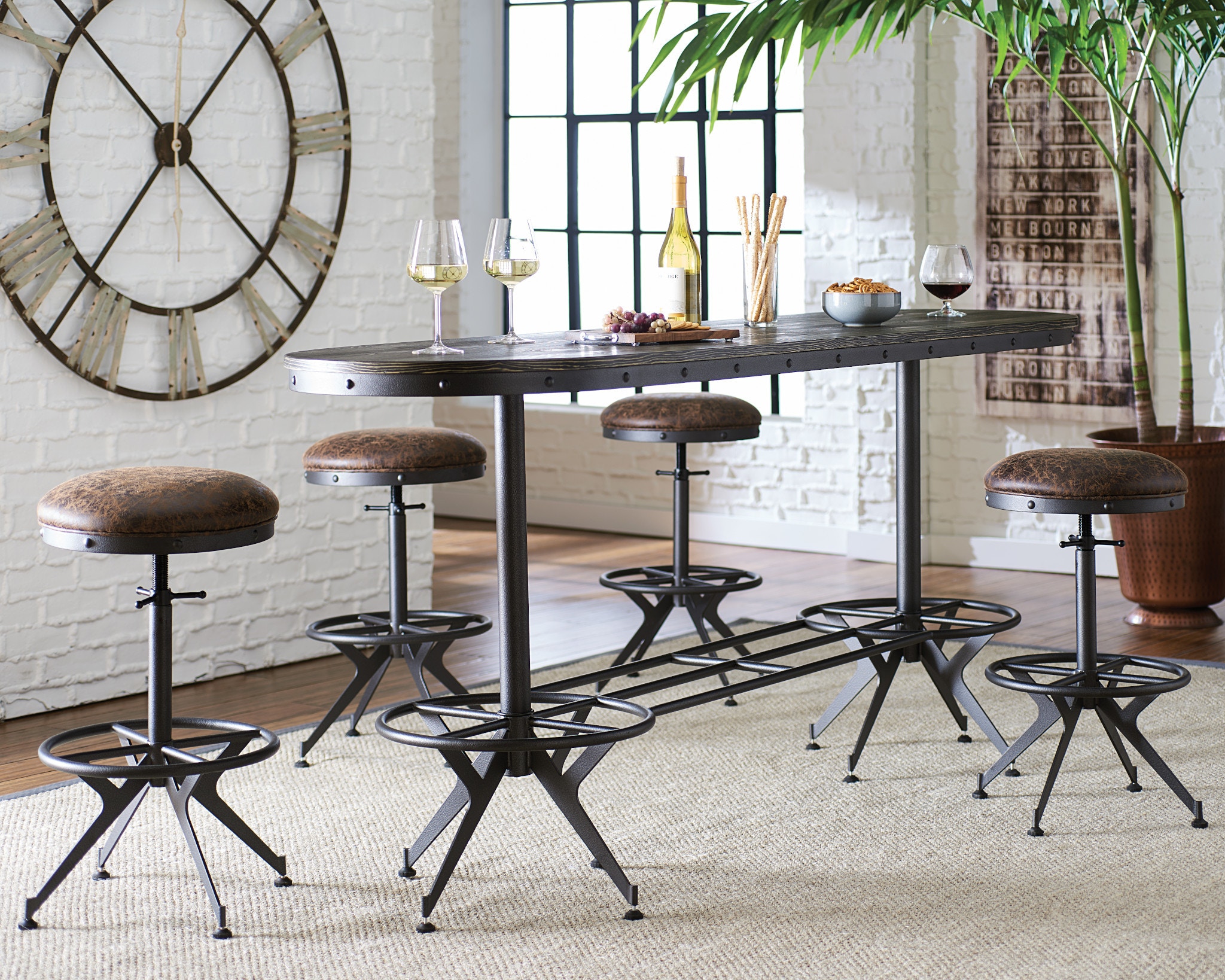 Hammary Casual Dining Oval Bar Table 090 967 Carol House Furniture Maryland Heights Missouri