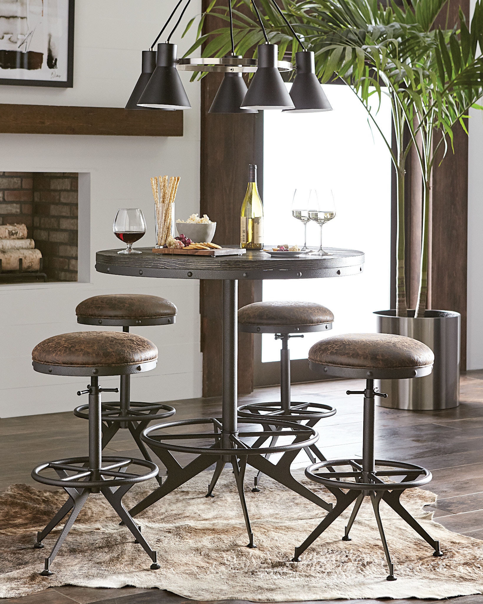 Hammary Casual Dining Round Bar Table 090-968 - Indiana Furniture and ...