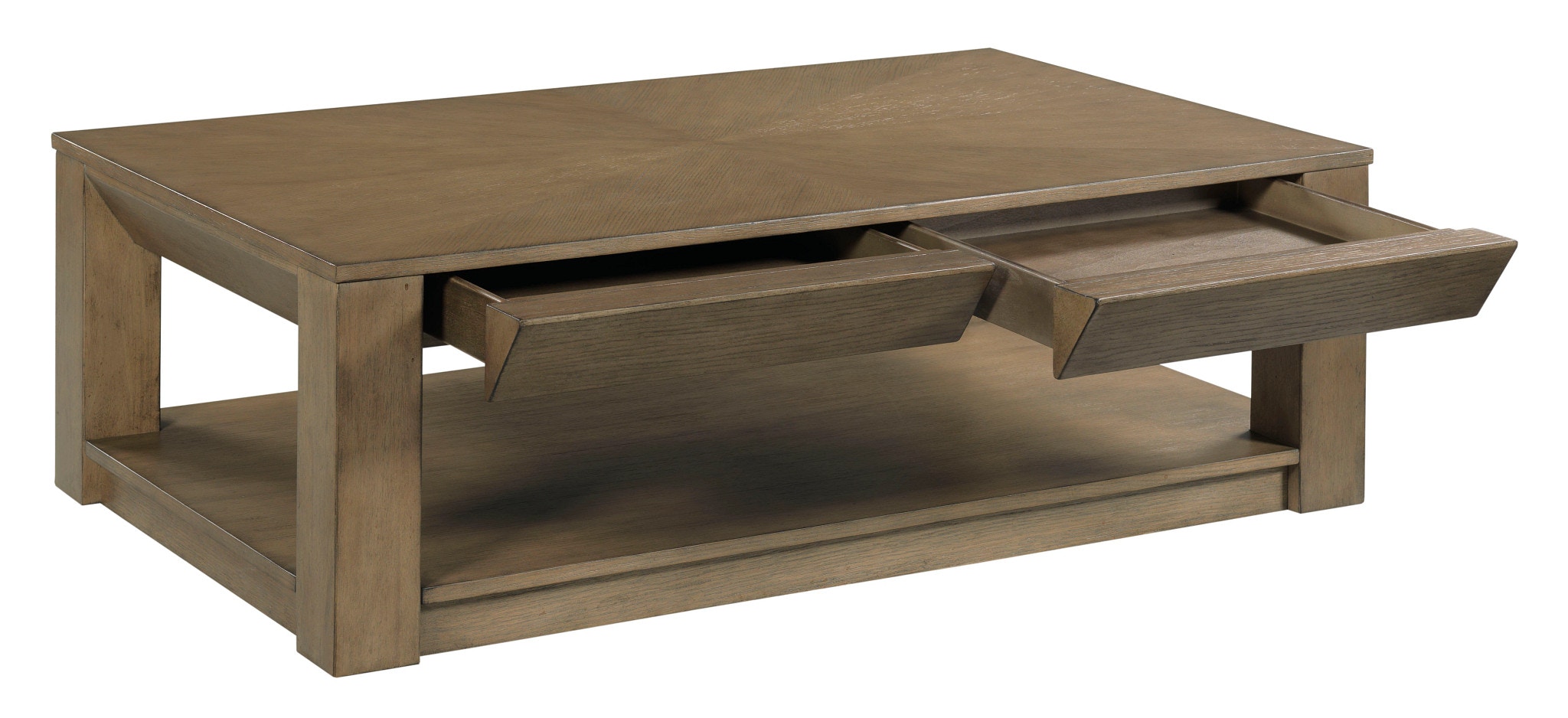 Hammary Living Room Rectangular Drawer Coffee Table 087-910 - Woodbridge Interiors - AZ, CA, PA
