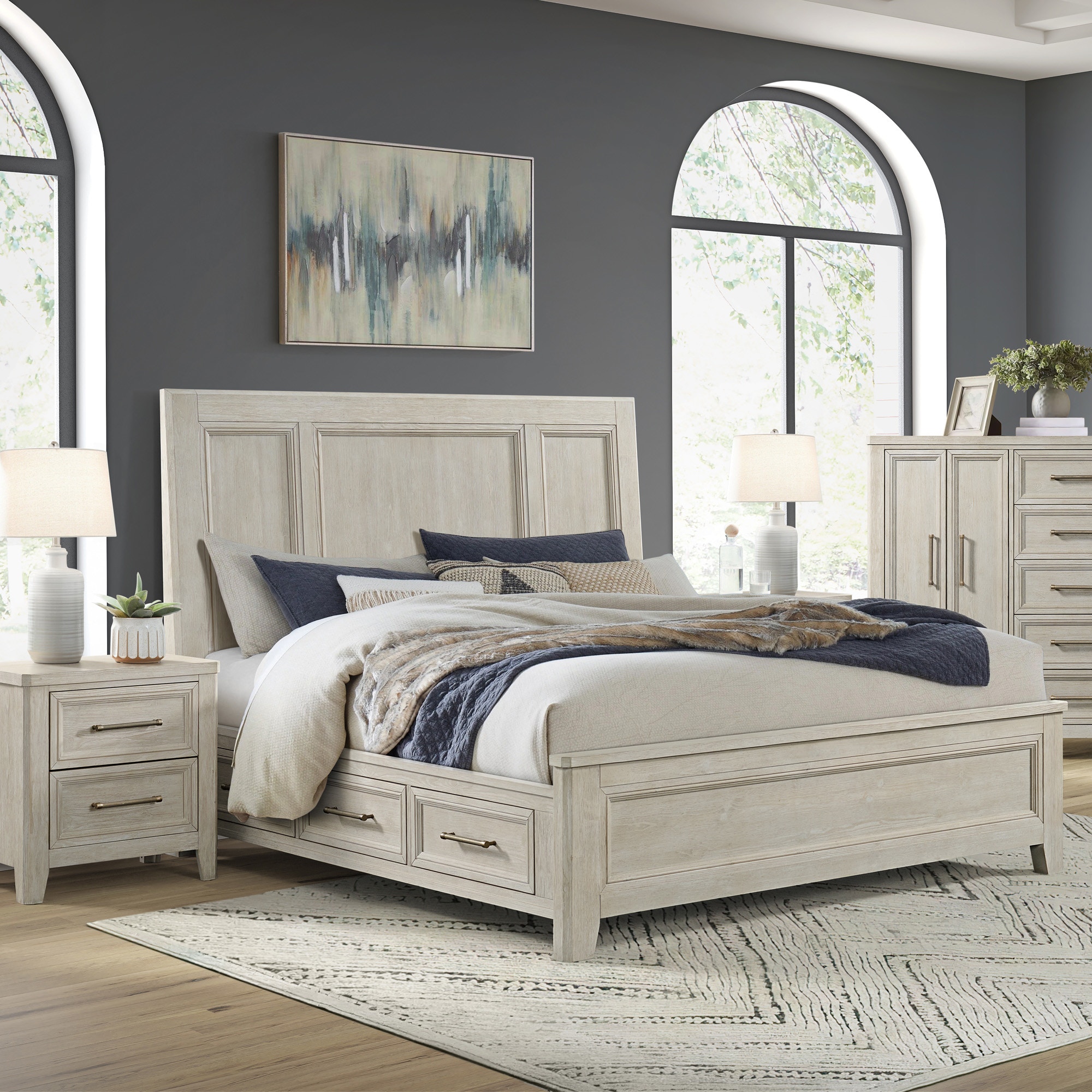 Intercon Bedroom Carlson Nightstand CR-BR-9702-WSL-C | Hickory ...