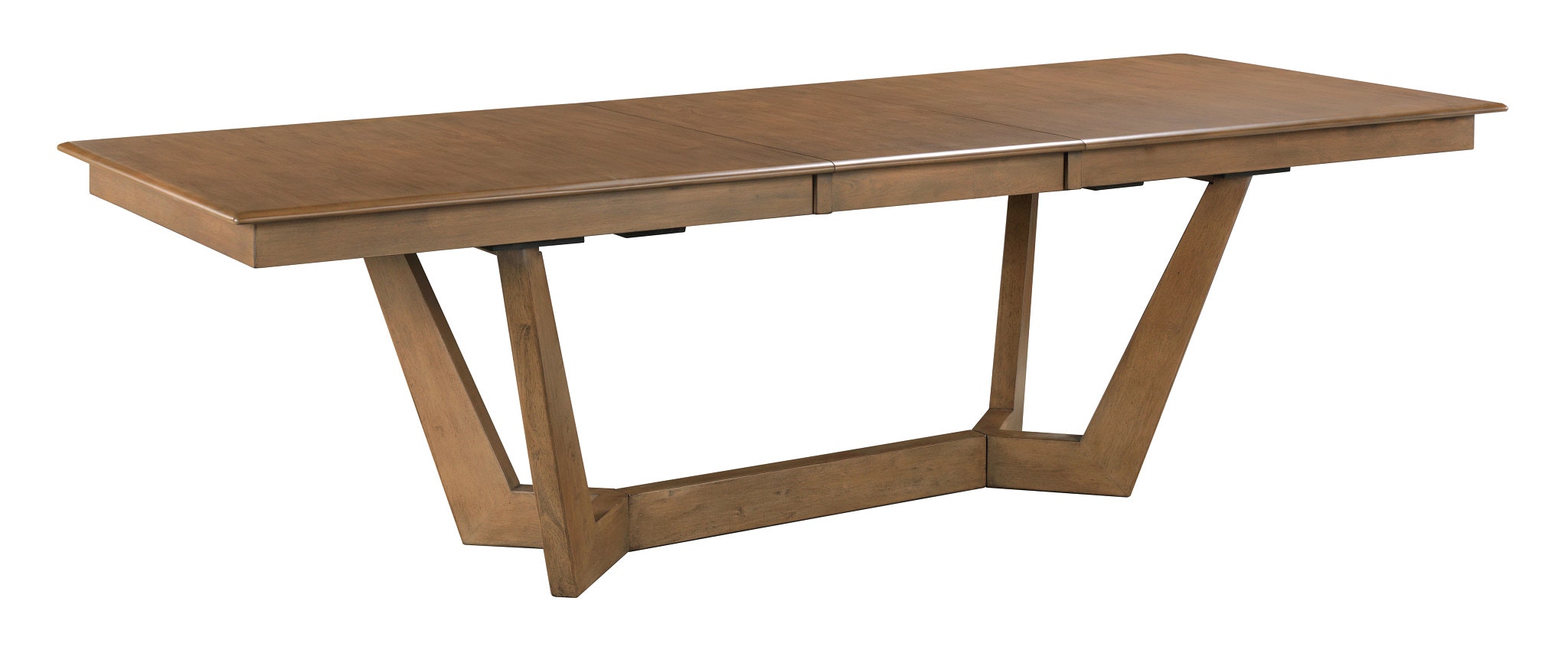 Kincaid Furniture Kafe 317-747LP 80 Inch Rectangular Trestle Table Pkg, Latte
