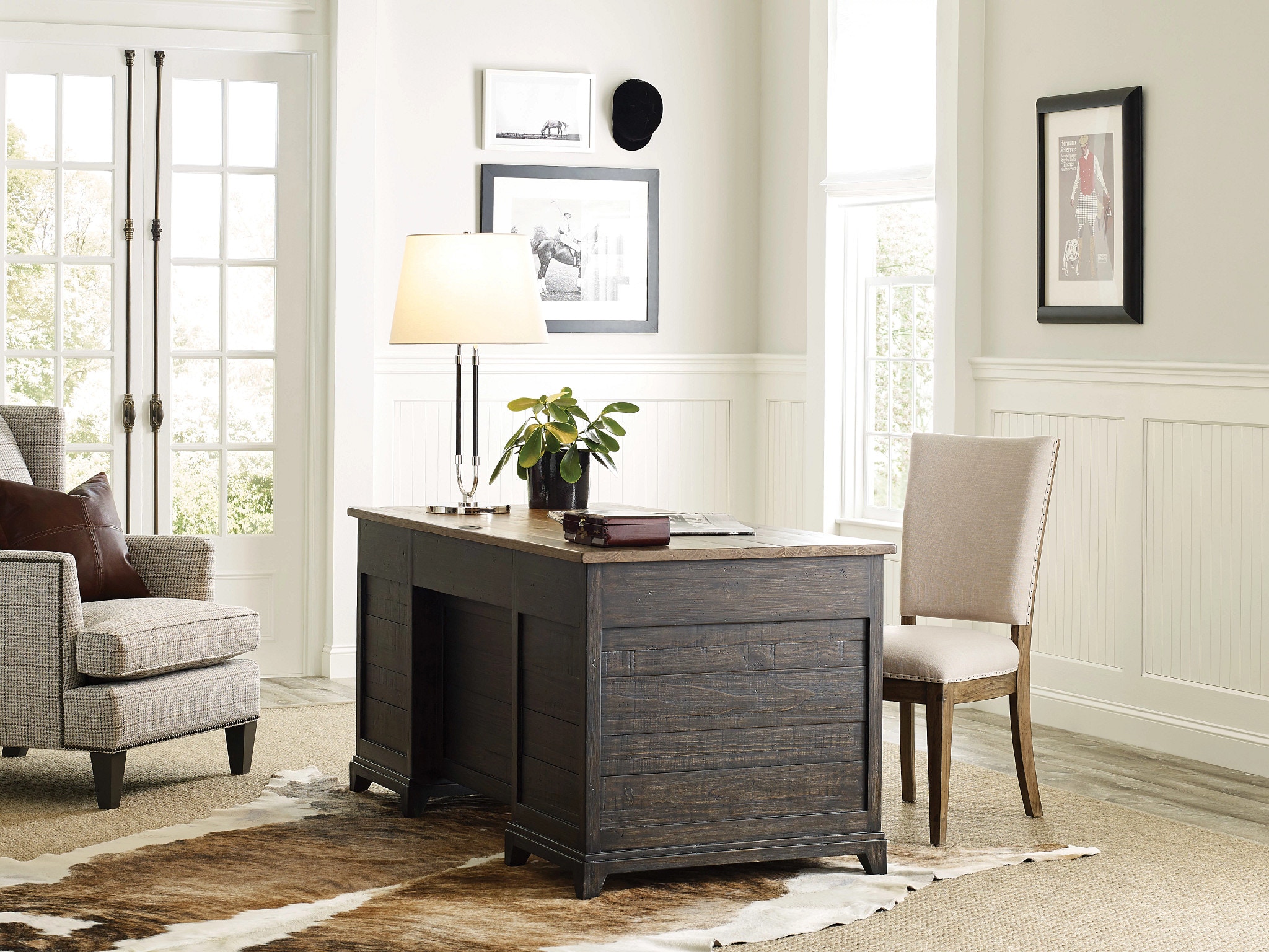 Kincaid Furniture Home Office Farmstead Executive Desk 706-941C - Carol ...