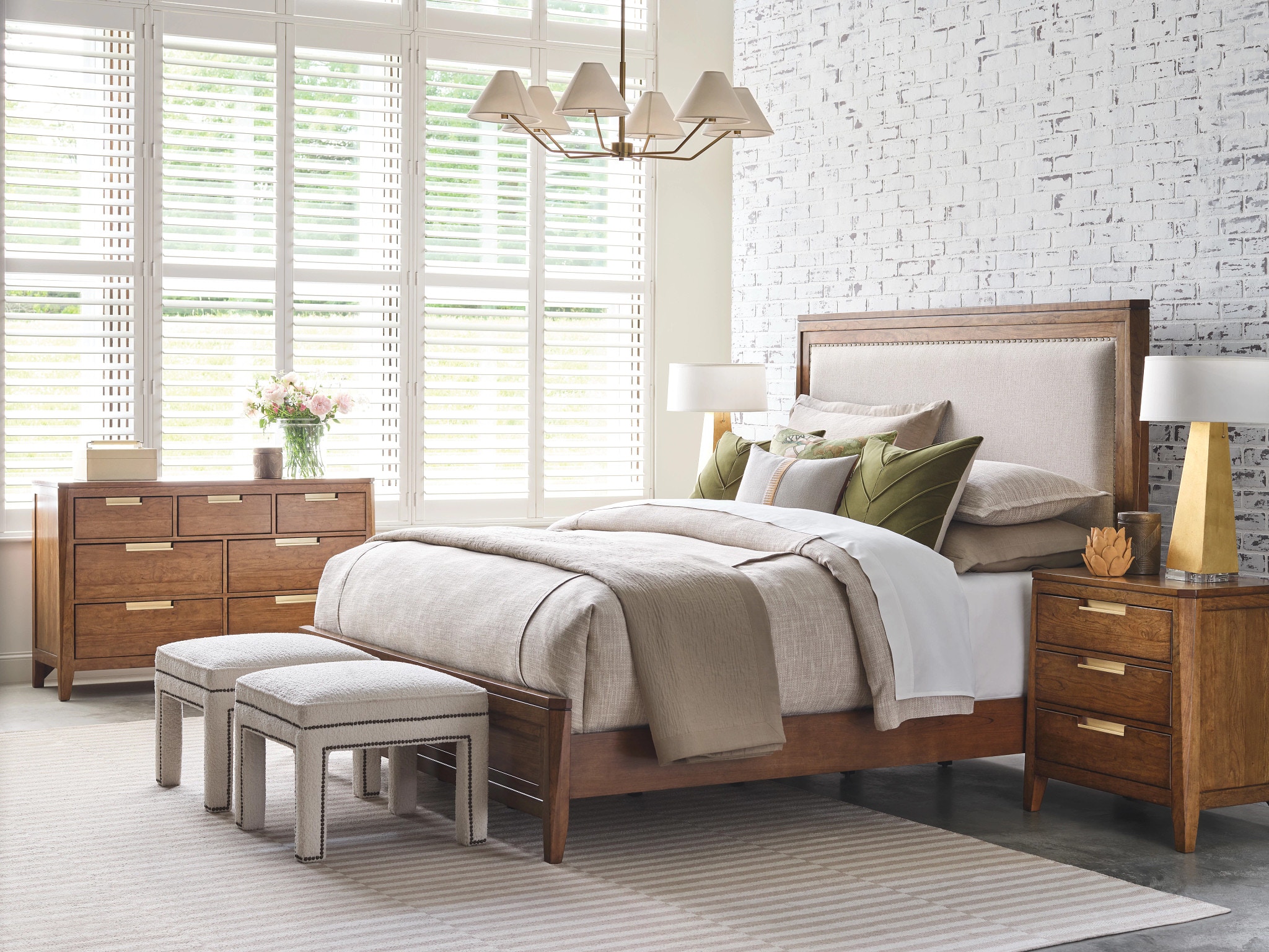 Affinity California King Upholstered Bed Complete