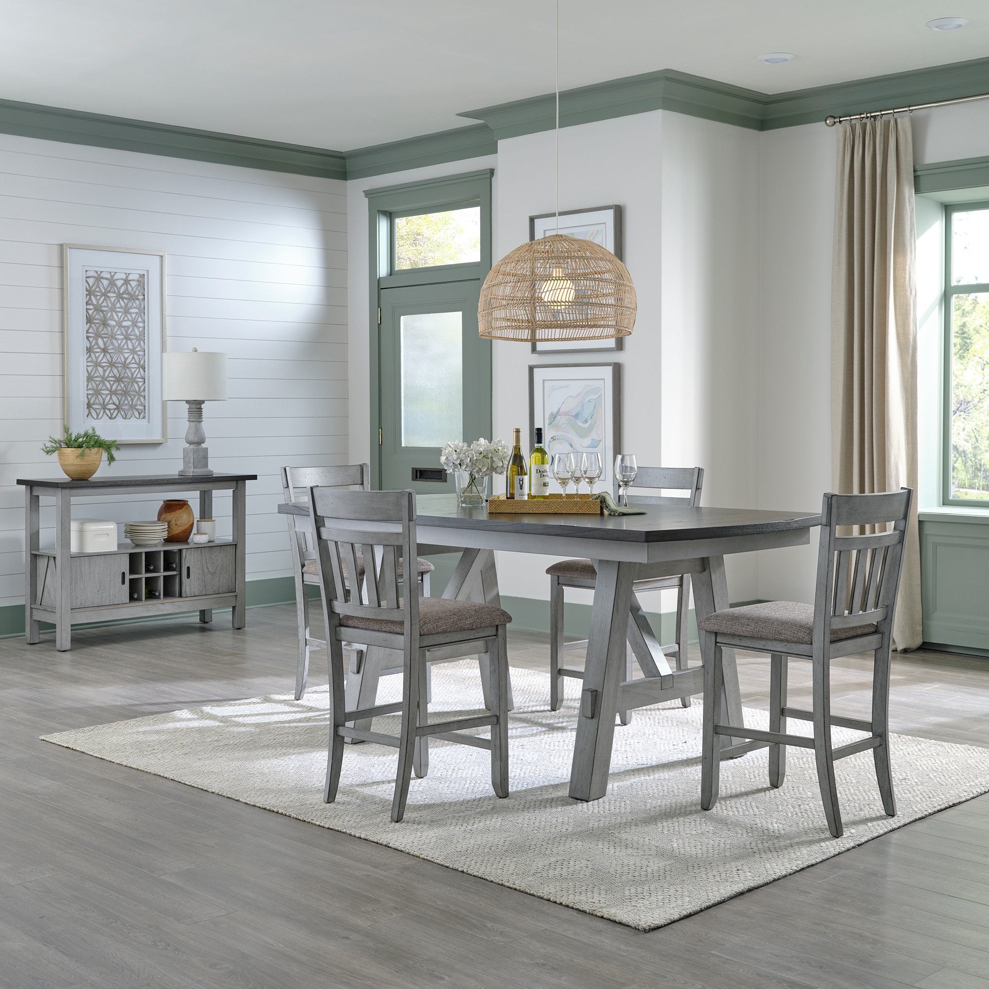 Liberty Furniture Casual Dining 5 Piece Gathering Table Set 131-CD-5GTS ...