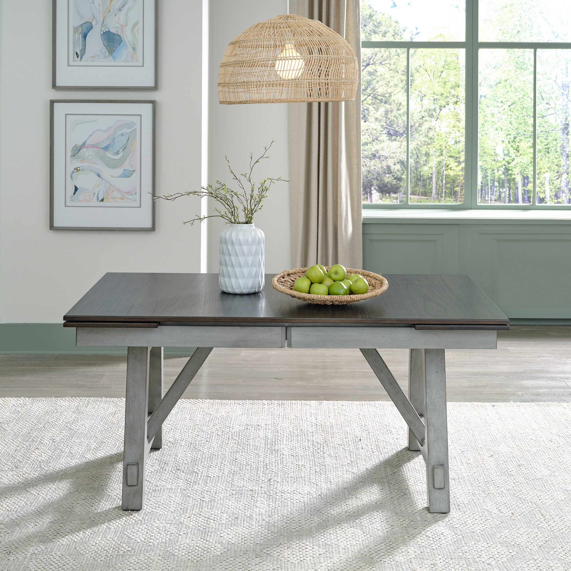 Liberty Furniture Casual Dining Trestle Table Set 131 CD TRS Gardner Outlet Furniture