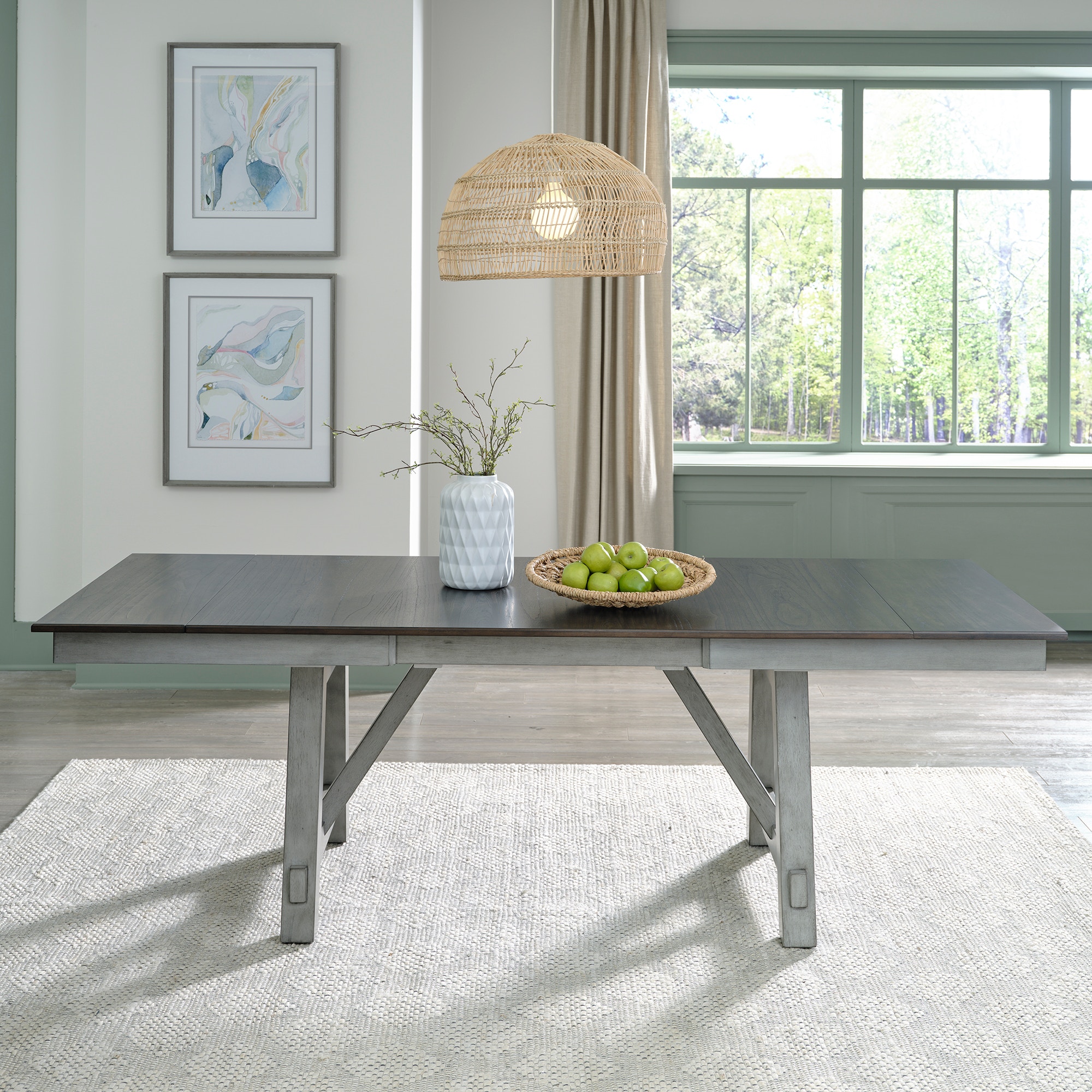 Trestle dining table set store