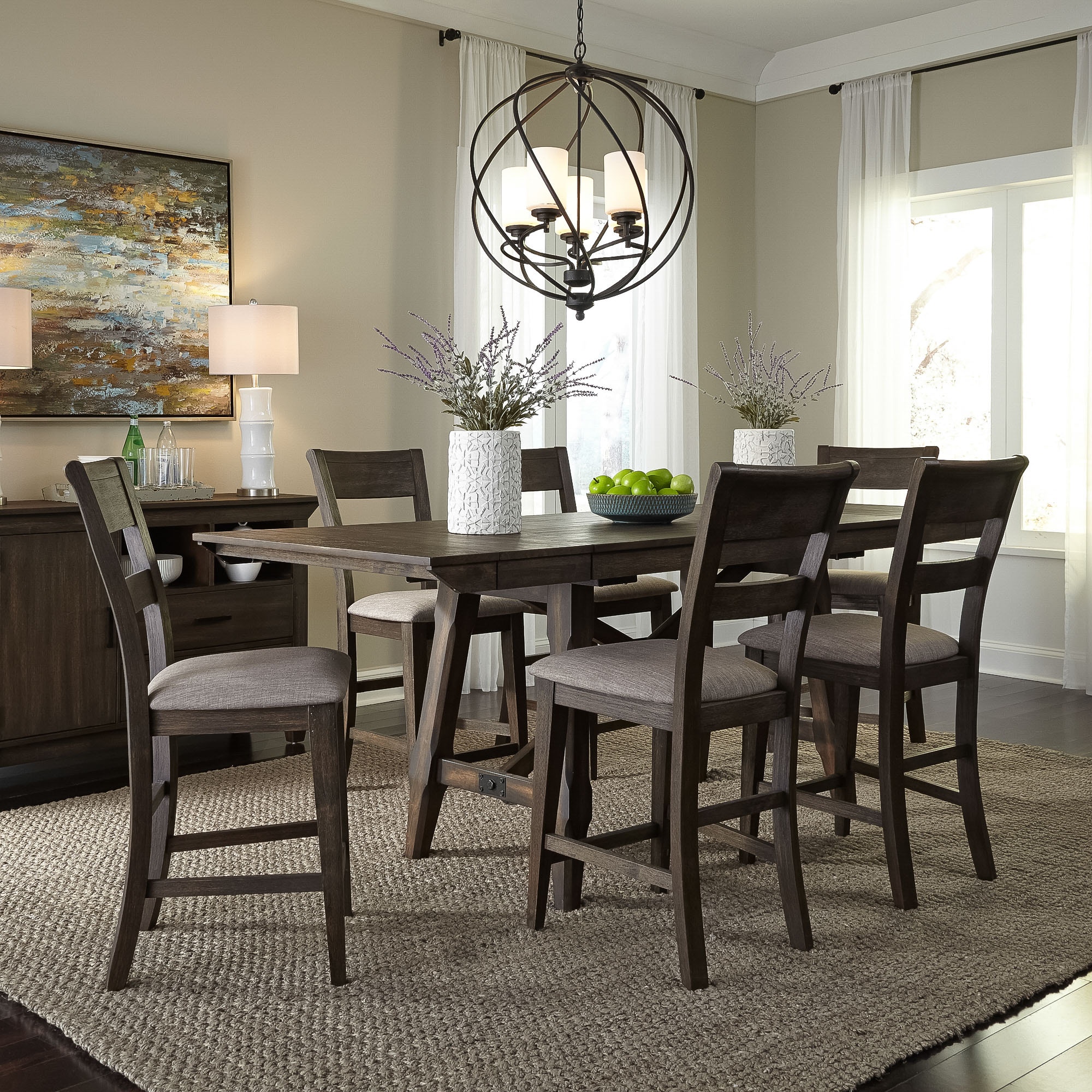 Liberty Furniture Dining Room 7 Piece Gathering Table Set 152-CD-7GTS ...
