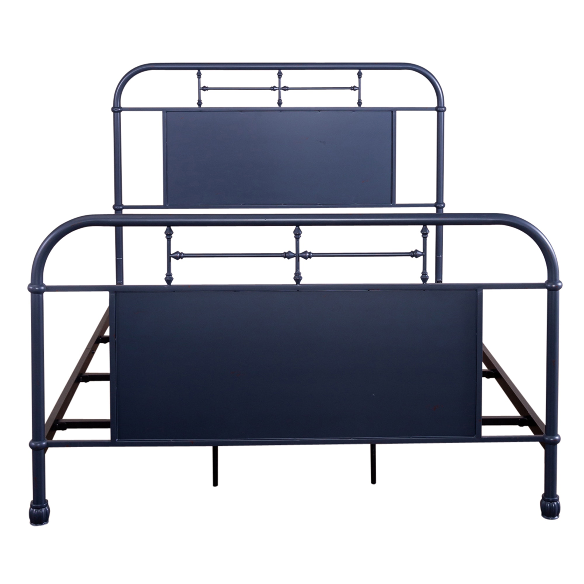 Liberty Furniture Bedroom Queen Metal Bed Navy 179 BR13HFR N Furniture Market Austin TX