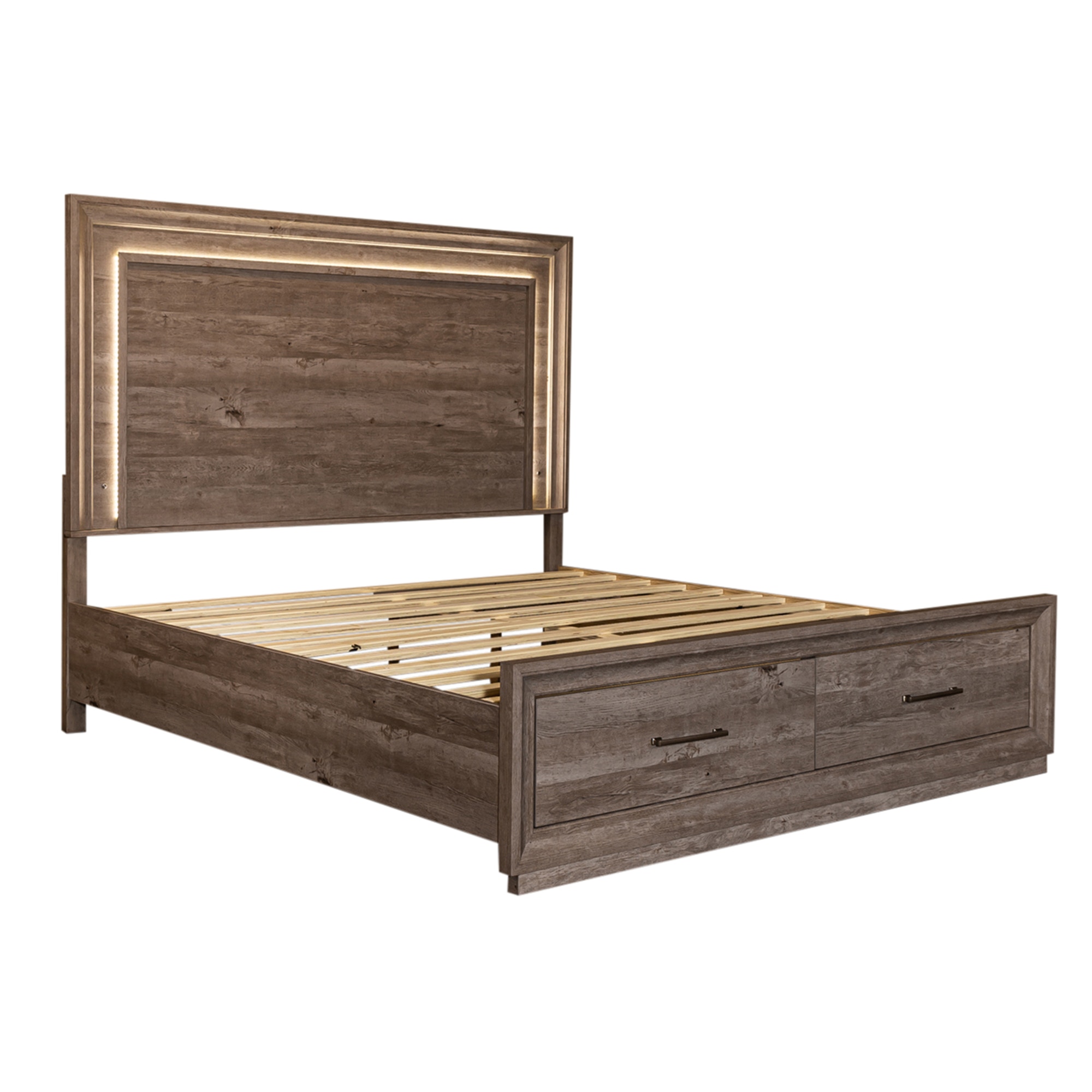 Liberty Furniture Bedroom King Storage Bed, Dresser and Liberty Furniture Bedroom King Storage Bed, Dresser and