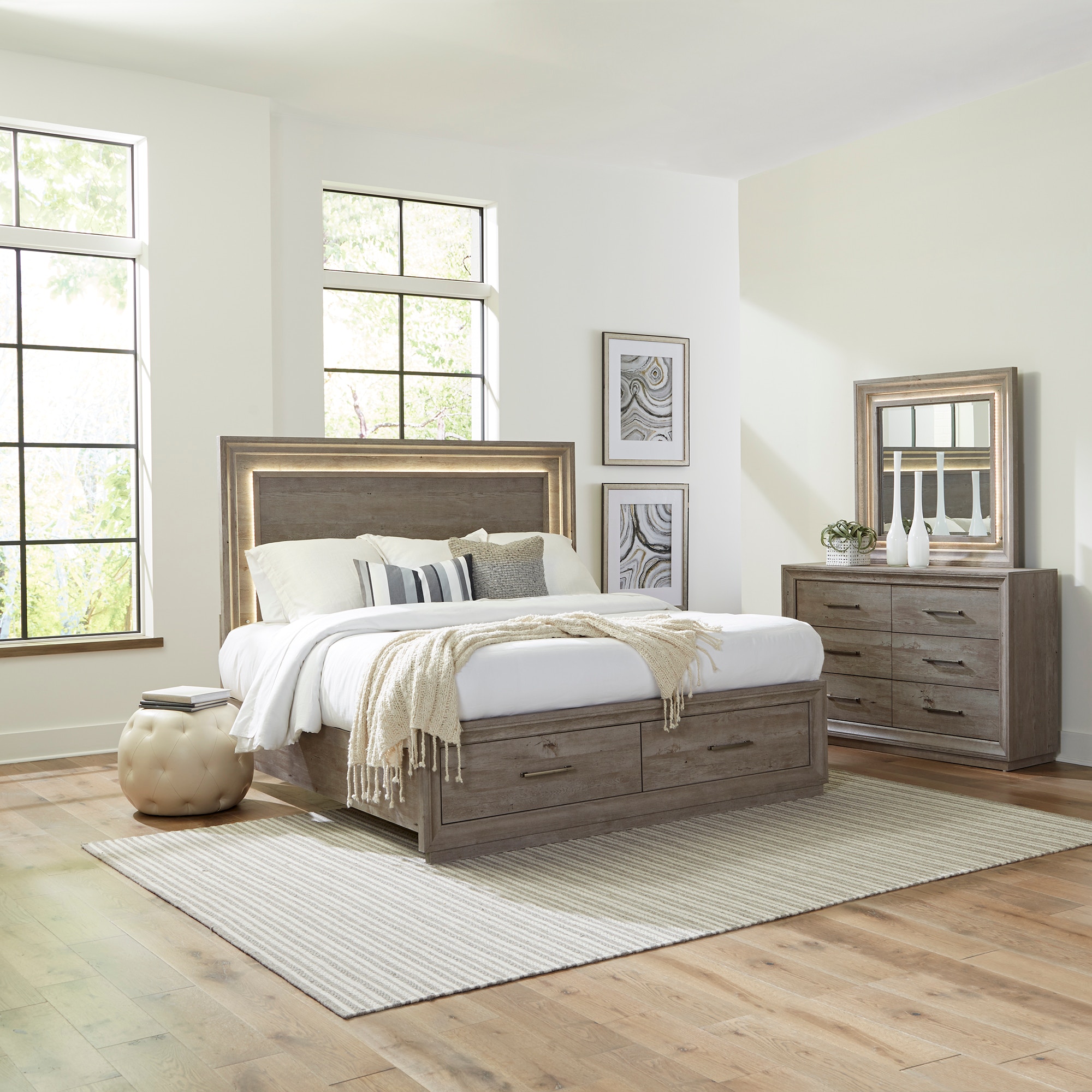 Queen storage bed set store