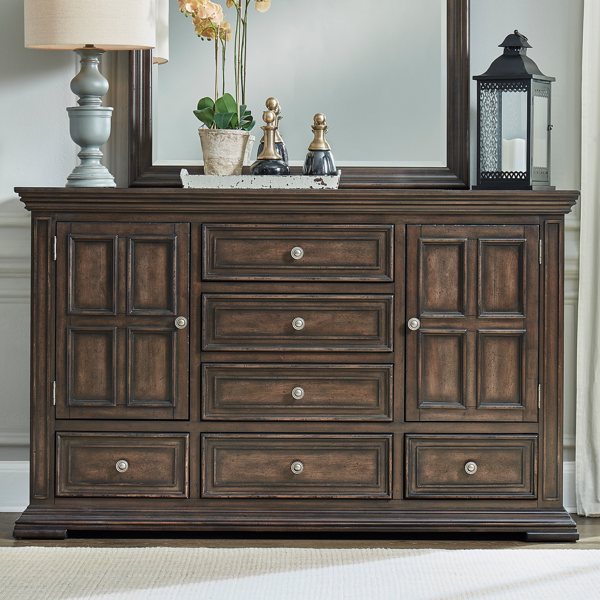 Liberty Furniture Bedroom Dresser and Mirror 361 BR DM Furniture Market Austin TX